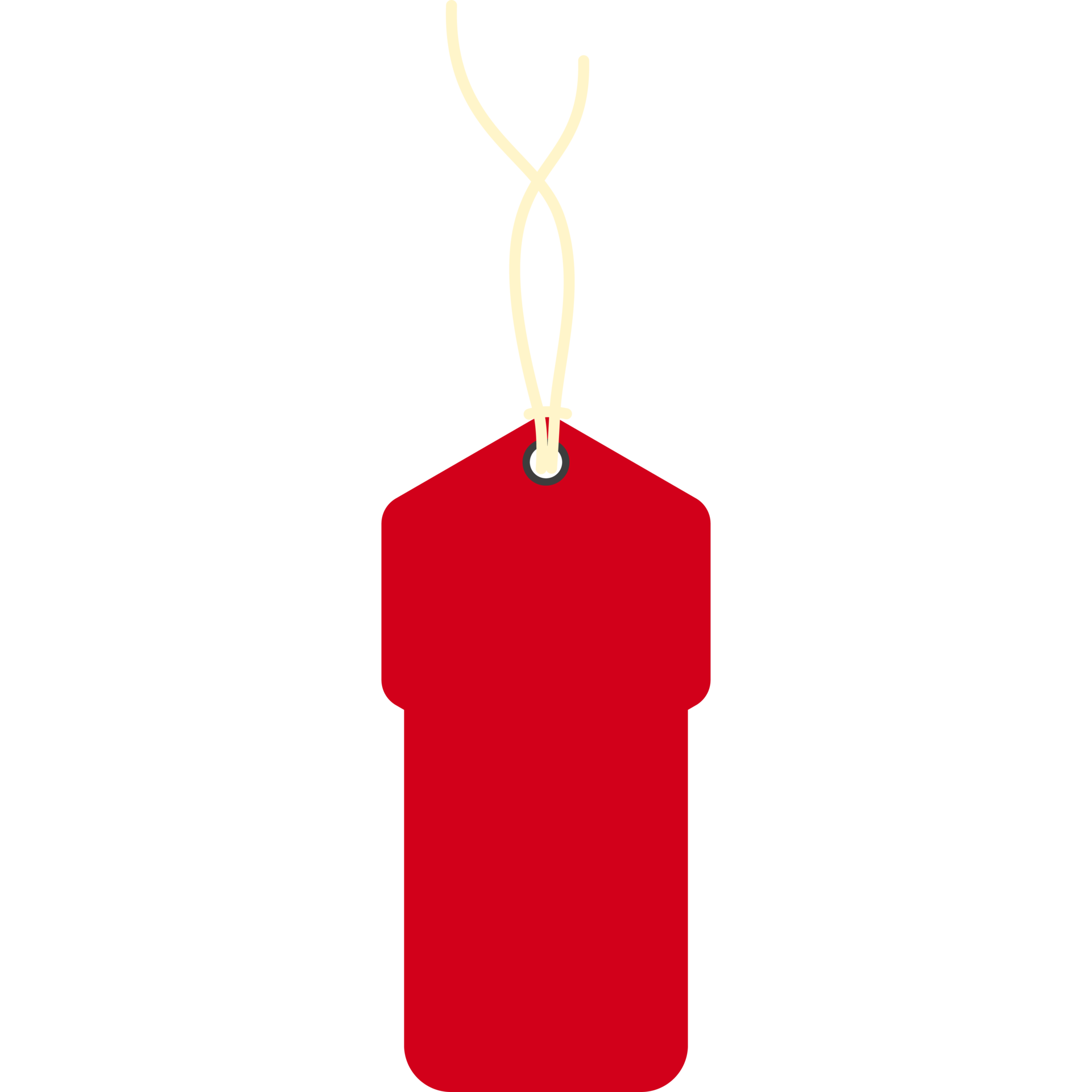 Isolated Empty Red Price Tag Hanging Label PNG 32621140 PNG