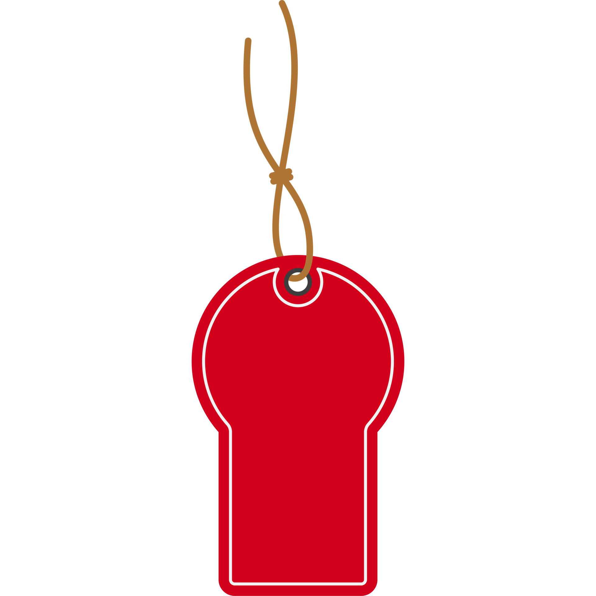 Isolated Empty Red Price Tag Hanging Label PNG 32621180 PNG