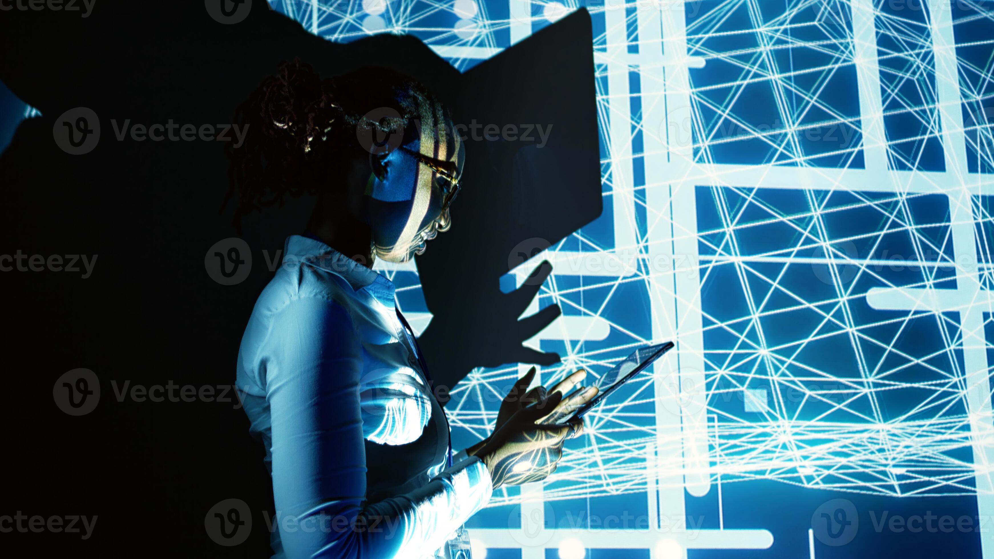 Licensed worker programming in AI server farm housing advanced ...