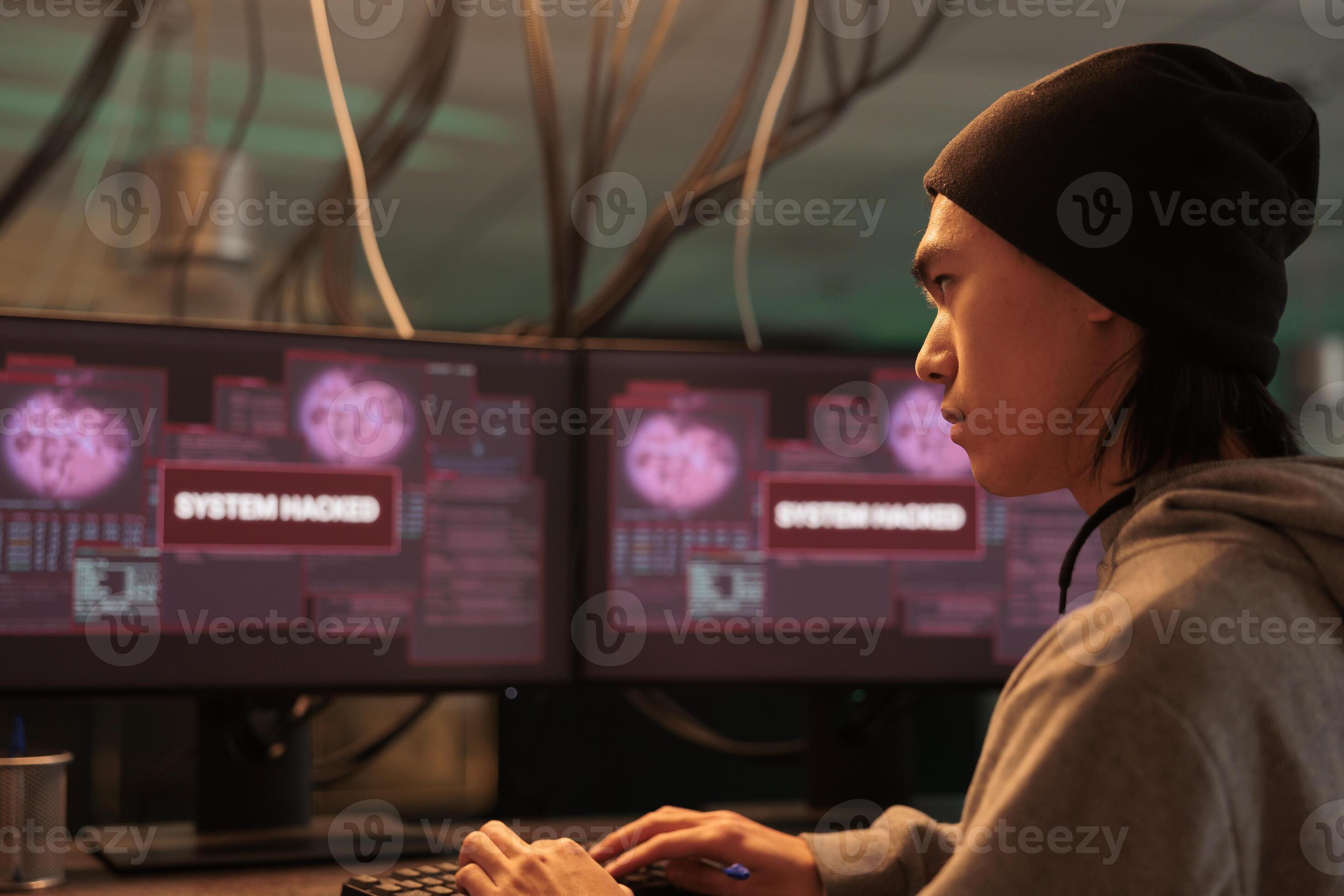 System hacked, computer database access, online server hacking, cyber ... System hacked, computer database access, online server hacking, cyber ...