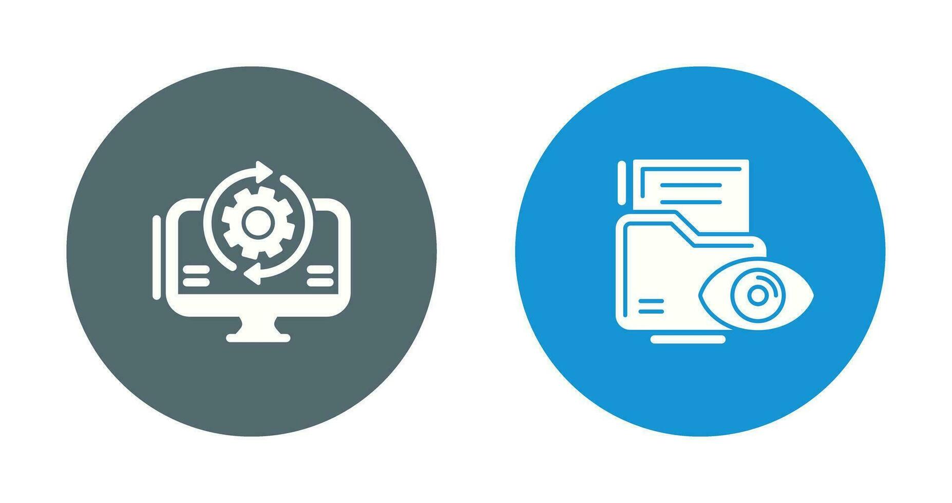 Synchronization And Data Visualization Icon 32633432 Vector Art At Vecteezy