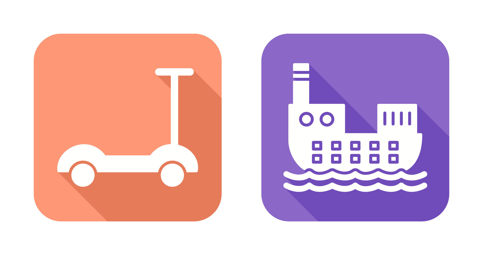 Scootie and Cargo Ship Icon 32636883 Vector Art at Vecteezy