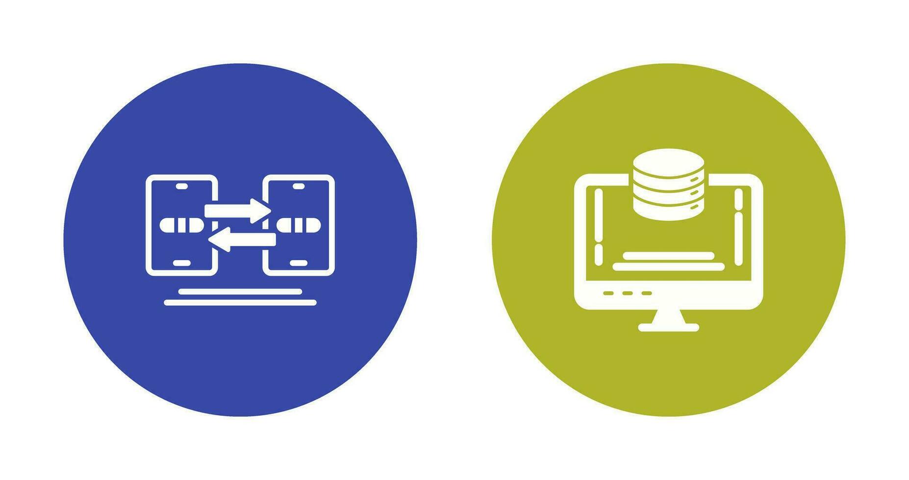 Data Synchronization And Data Storage Icon 32643570 Vector Art At Vecteezy