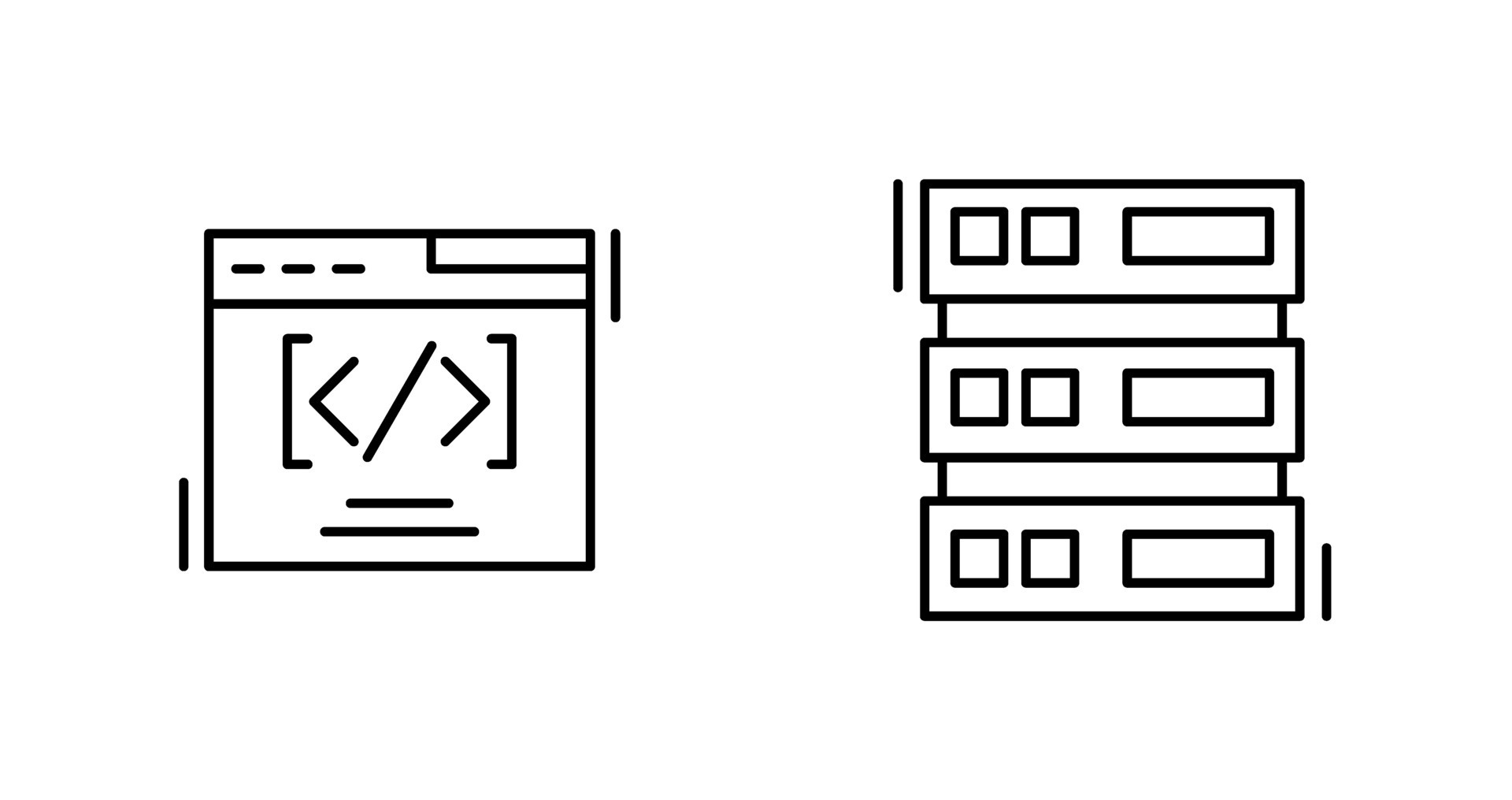 Web Coding ND Server Icon 32652322 Vector Art at Vecteezy