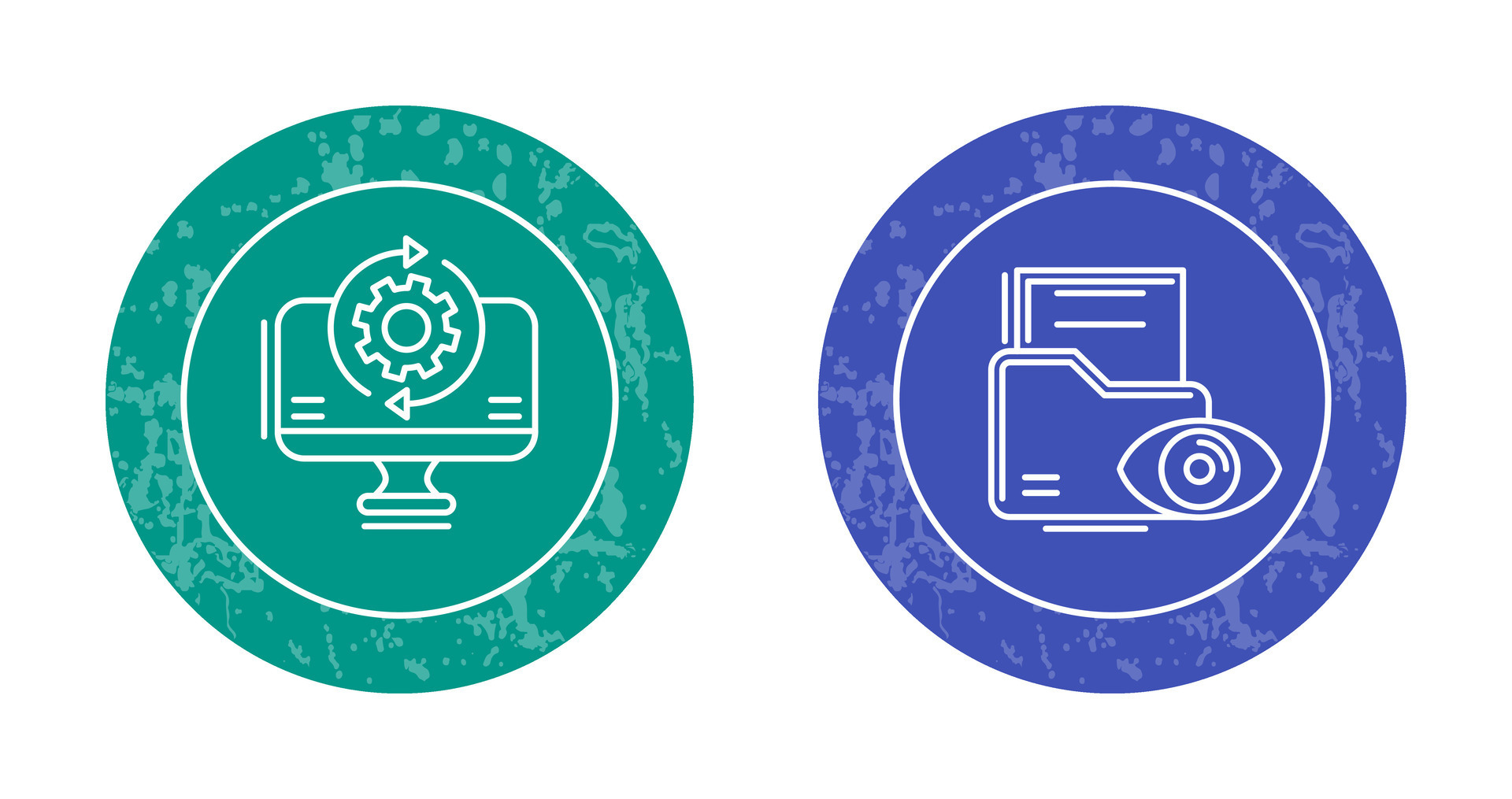 Synchronization And Data Visualization Icon 32653147 Vector Art At Vecteezy