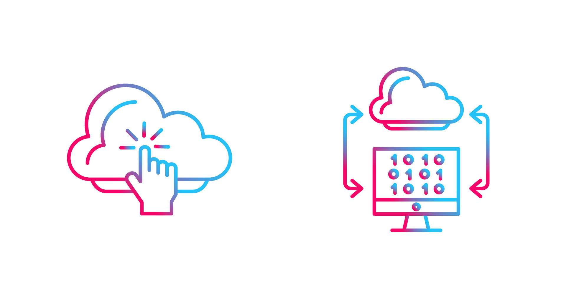 Cloud Computing And Cloud Coding Icon 32655604 Vector Art At Vecteezy