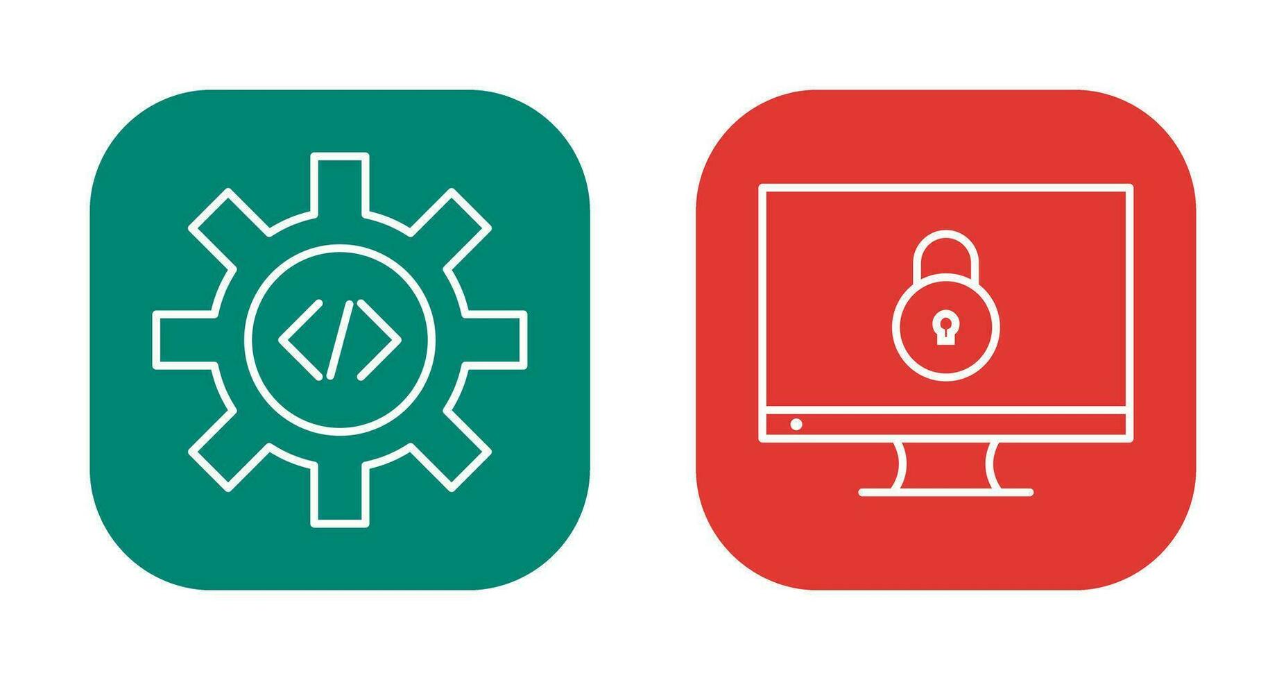 code optimization and closed access Icon 32656099 Vector Art at Vecteezy