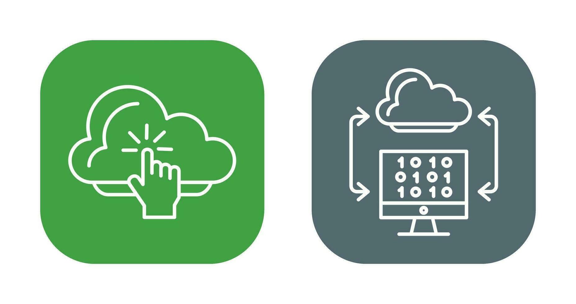 Cloud Computing and Cloud Coding Icon 32656480 Vector Art at Vecteezy