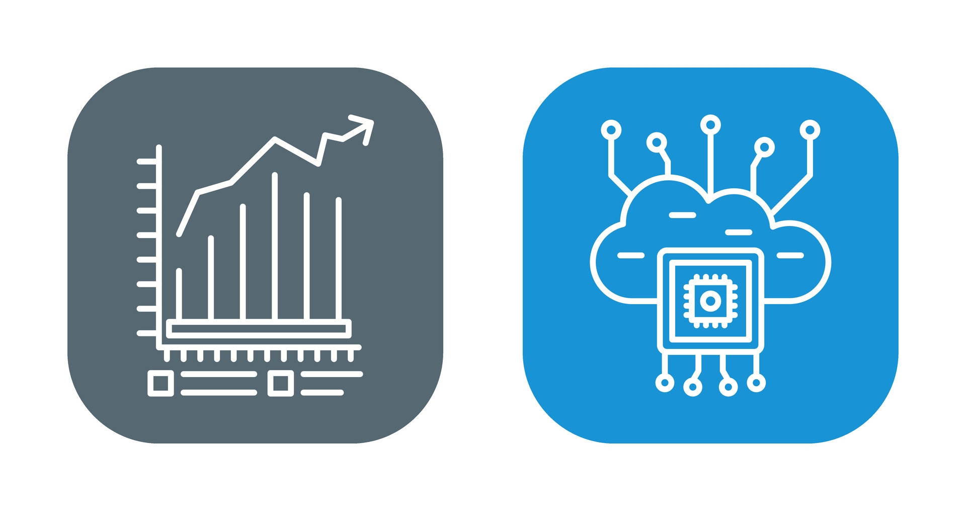 Bar Chart and Cloud Computing Icon 32656567 Vector Art at Vecteezy