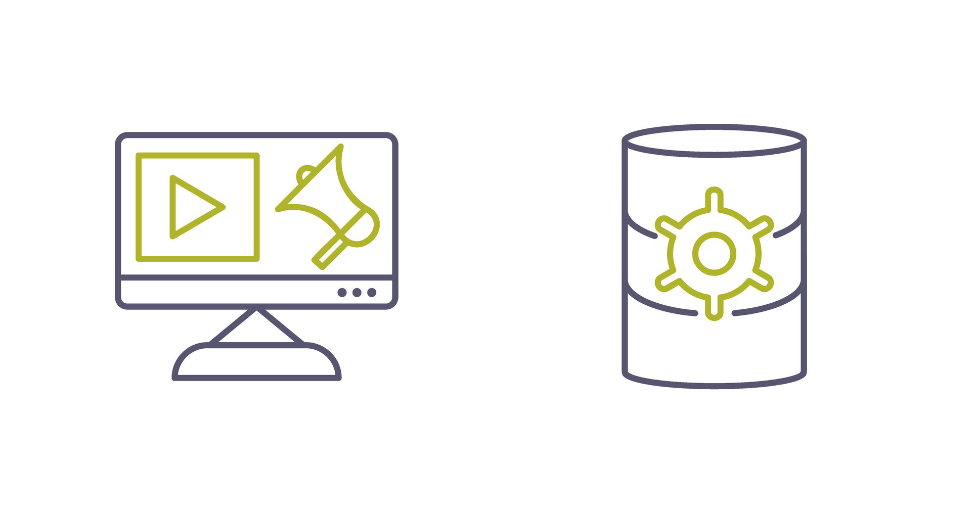 Digital Marketing and Database Management Icon 32657263 Vector Art at ...