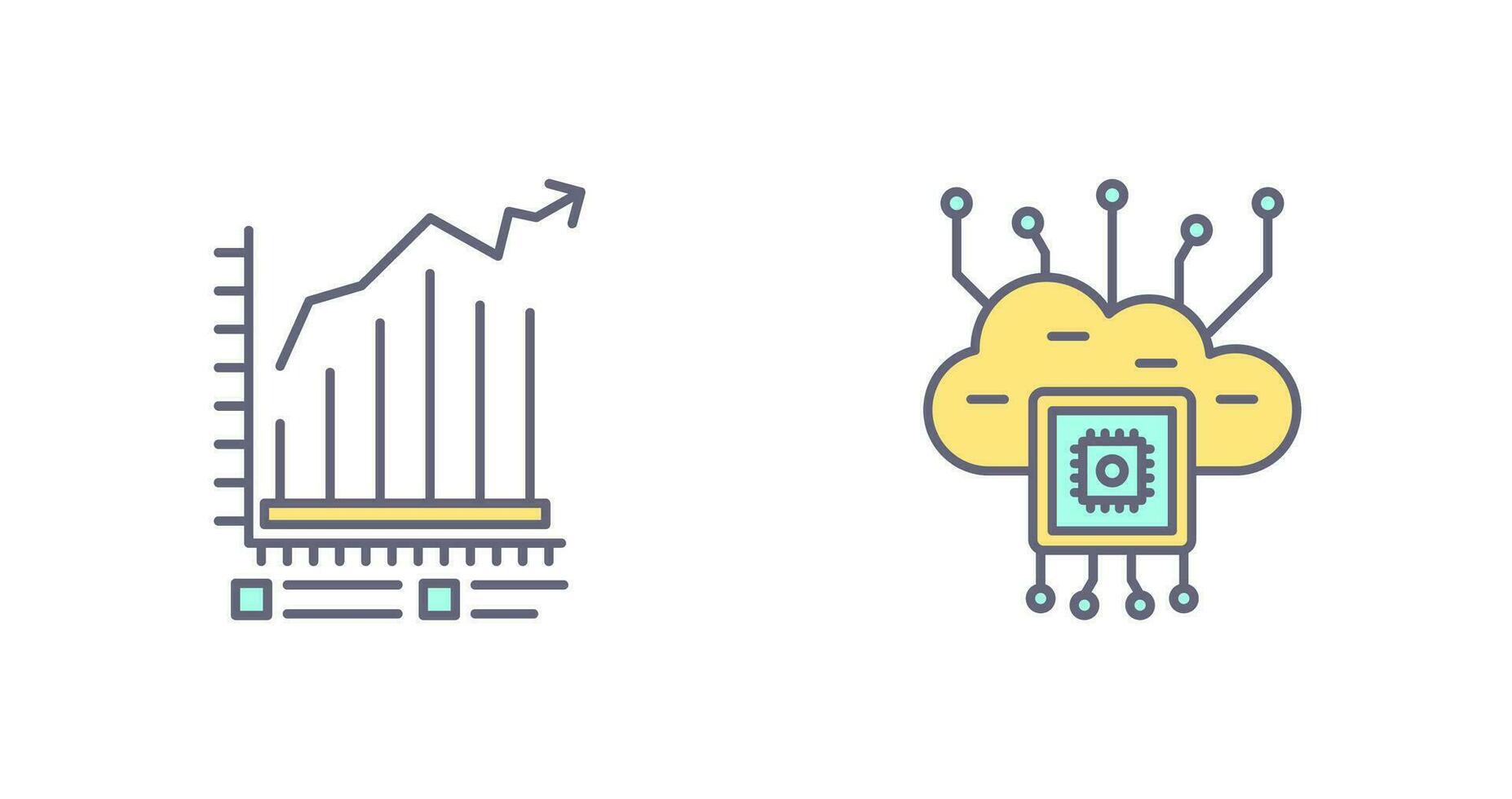 Bar Chart and Cloud Computing Icon 32660563 Vector Art at Vecteezy