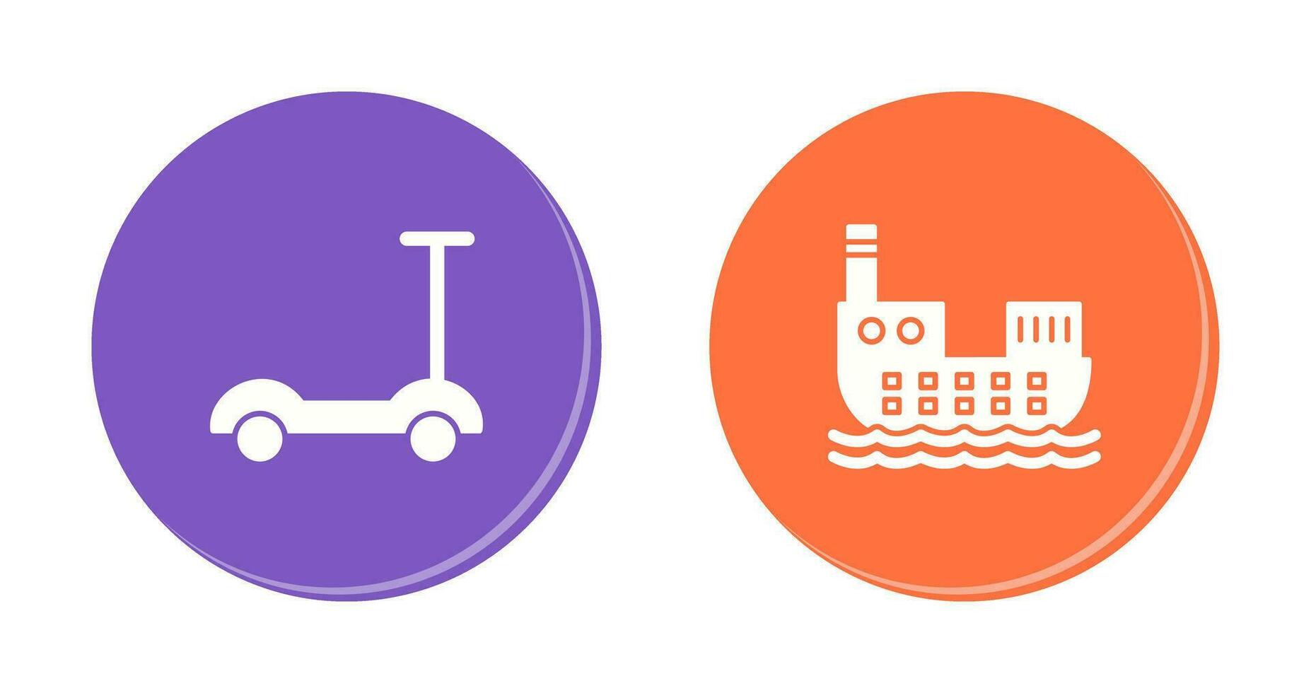 Scootie and Cargo Ship Icon 32669804 Vector Art at Vecteezy