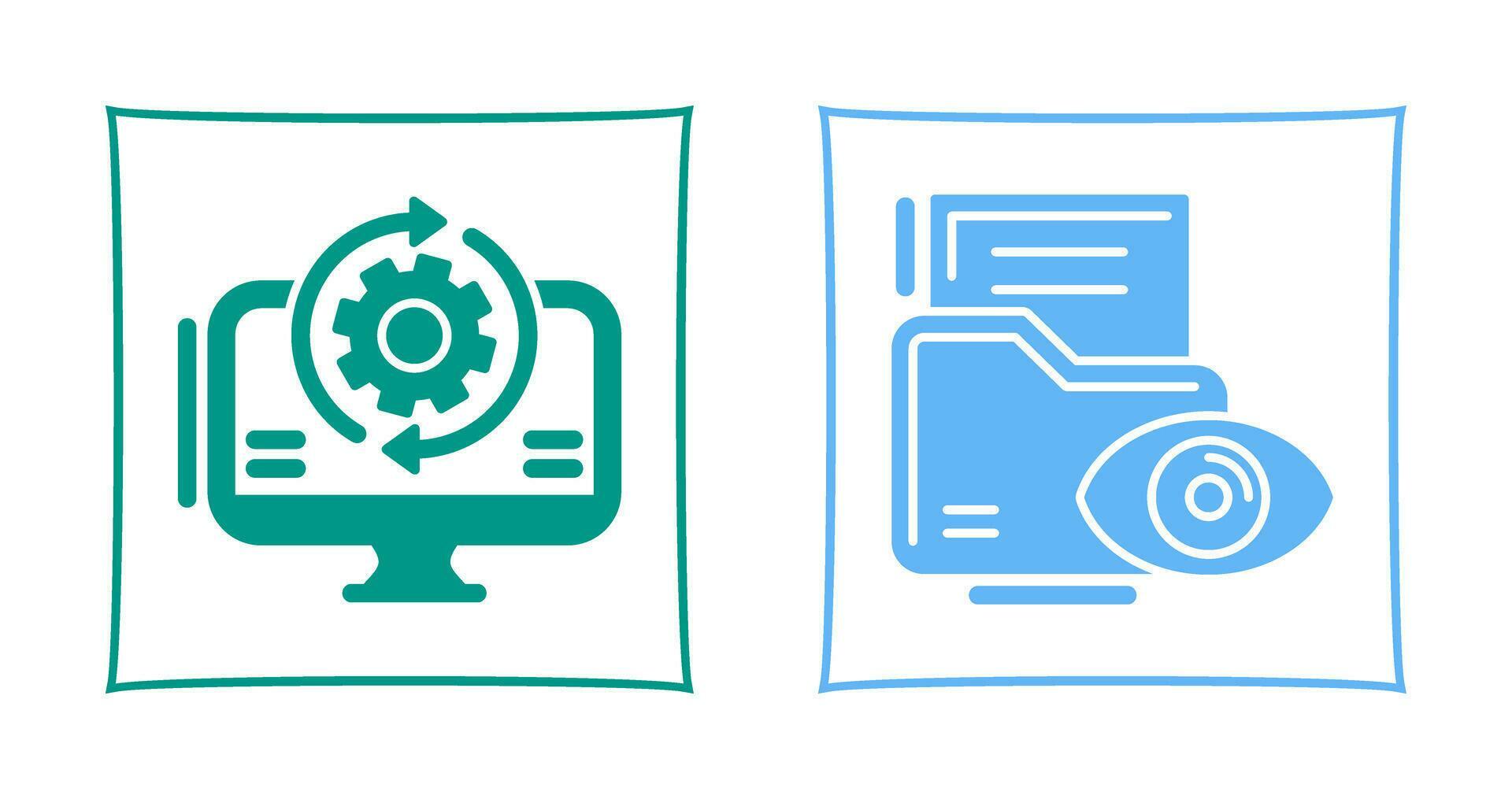 Synchronization And Data Visualization Icon 32671372 Vector Art At Vecteezy
