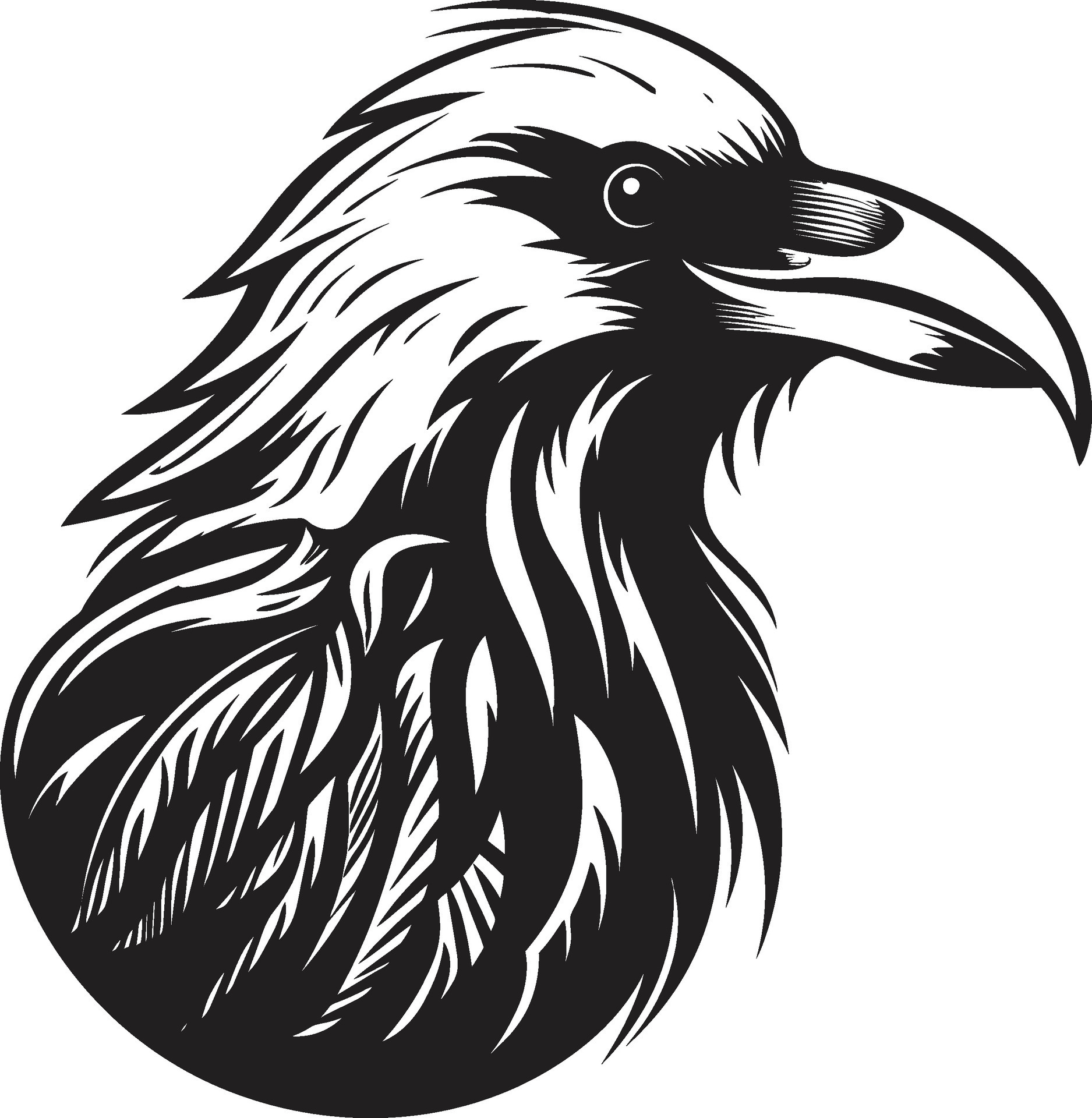 Sleek Raven Silhouette Design Modern Raven Symbolic Seal 32684142 ... Sleek Raven Silhouette Design Modern Raven Symbolic Seal 32684142 ...