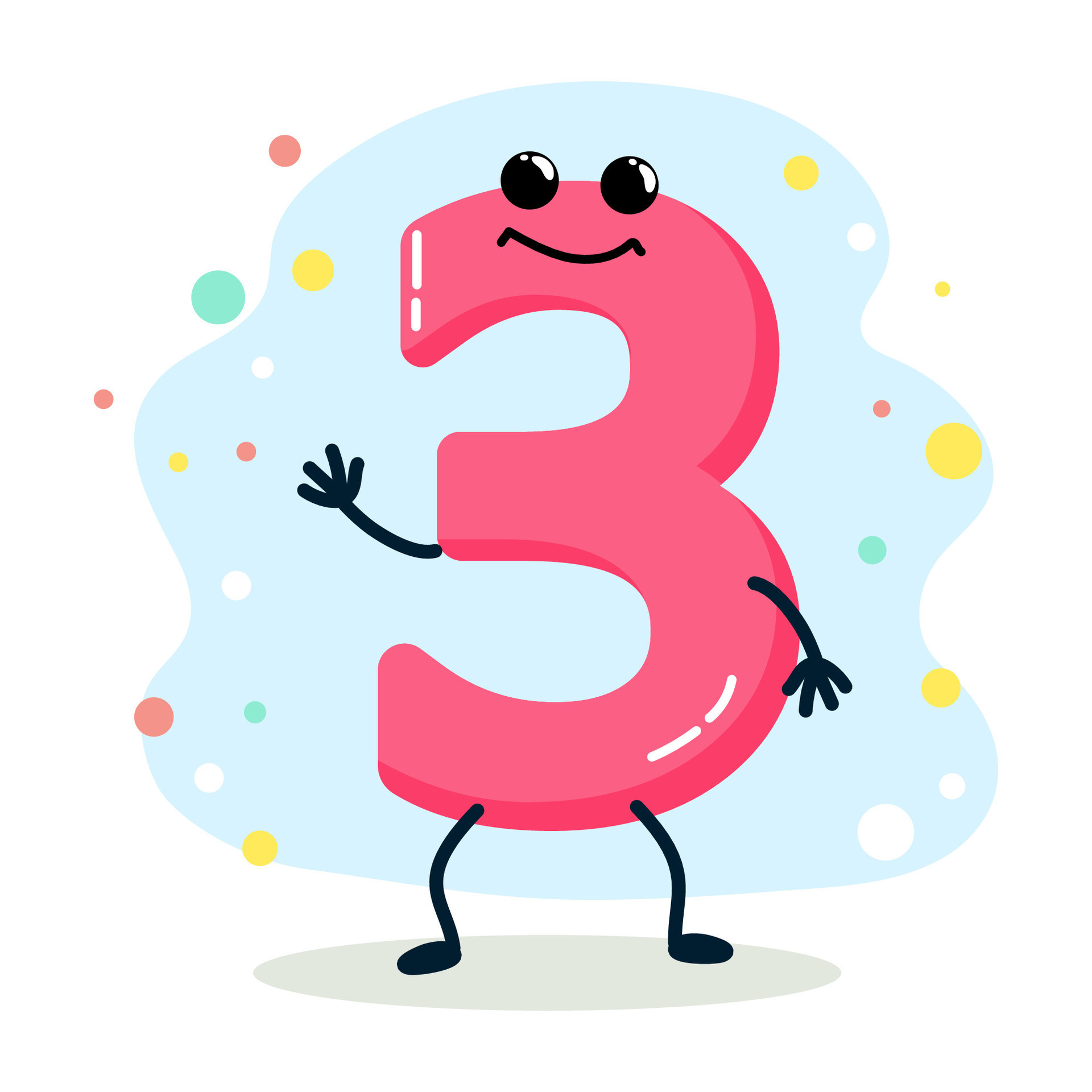 number. humanized character. vector illustration 32697577 Vector Art at Vecteezy