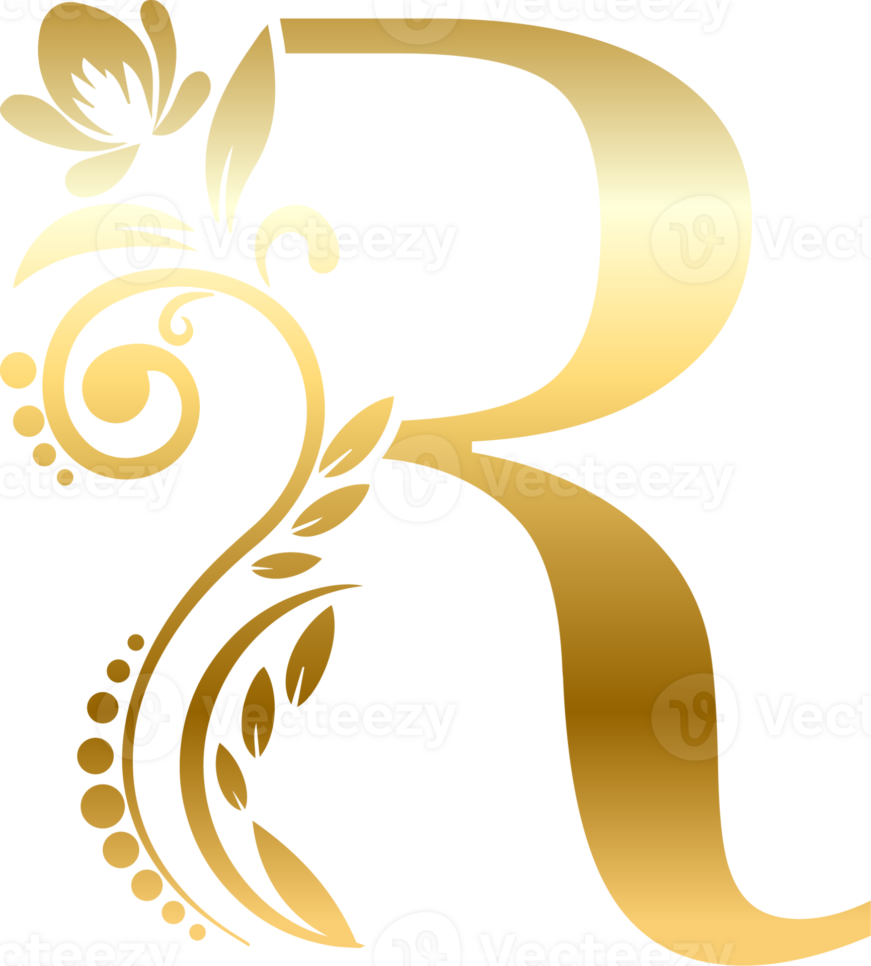 Gold Letter R 32699938 PNG