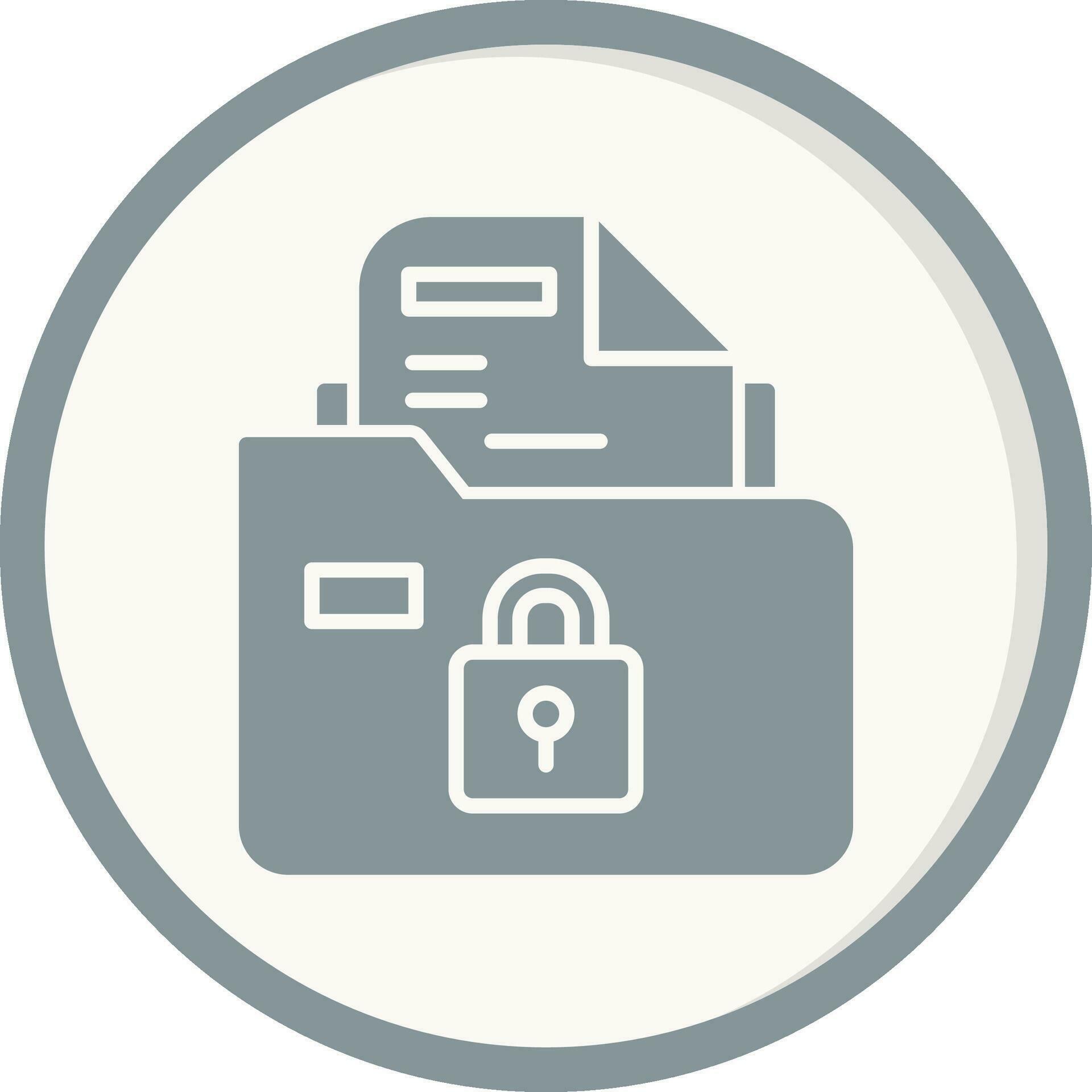 Secure Folder Vector Icon 32703222 Vector Art at Vecteezy
