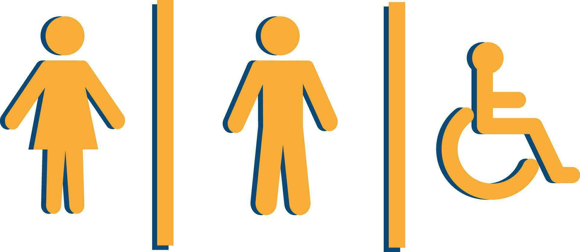 Toilet label. sign. Toilet symbol vector. Disabled toilet. Disabled ... Toilet label. sign. Toilet symbol vector. Disabled toilet. Disabled ...