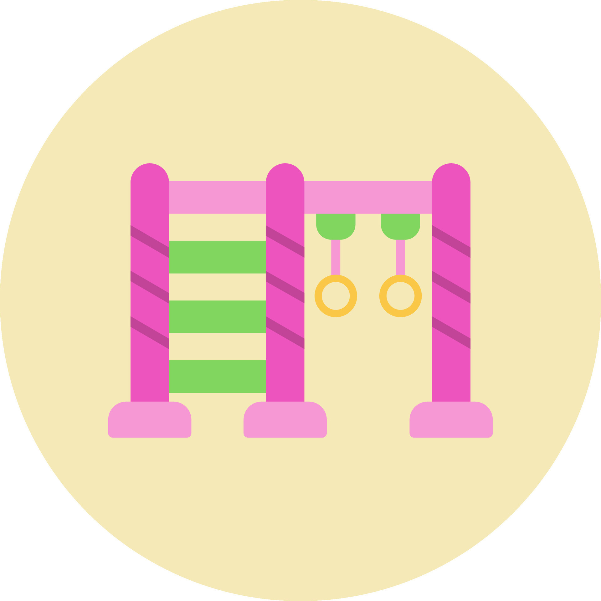 Monkey Bars Vector Icon 32708135 Vector Art at Vecteezy