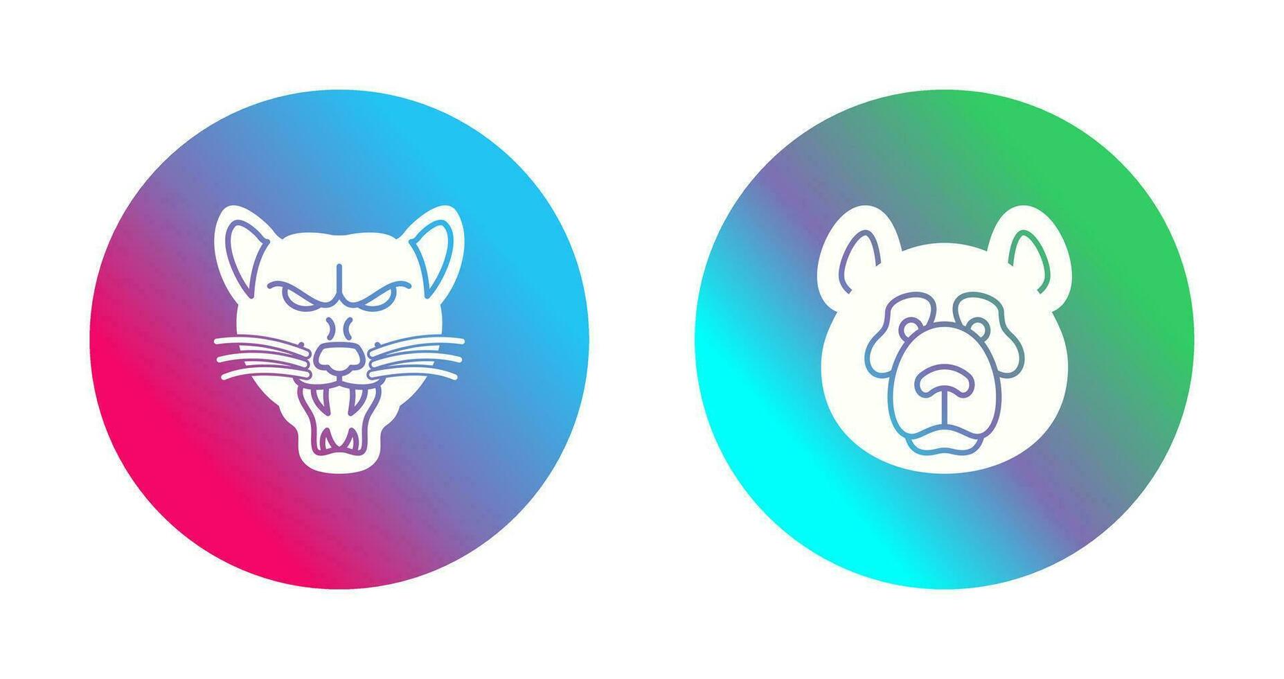 Wolf and Panda Icon 32708874 Vector Art at Vecteezy