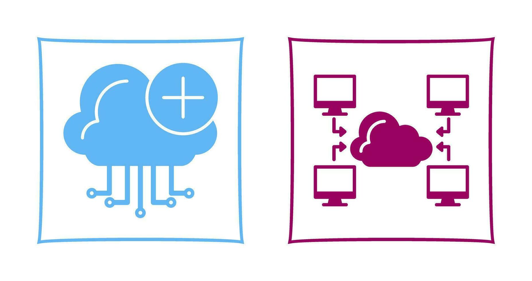 Cloud Computing and Computer Icon 32709327 Vector Art at Vecteezy