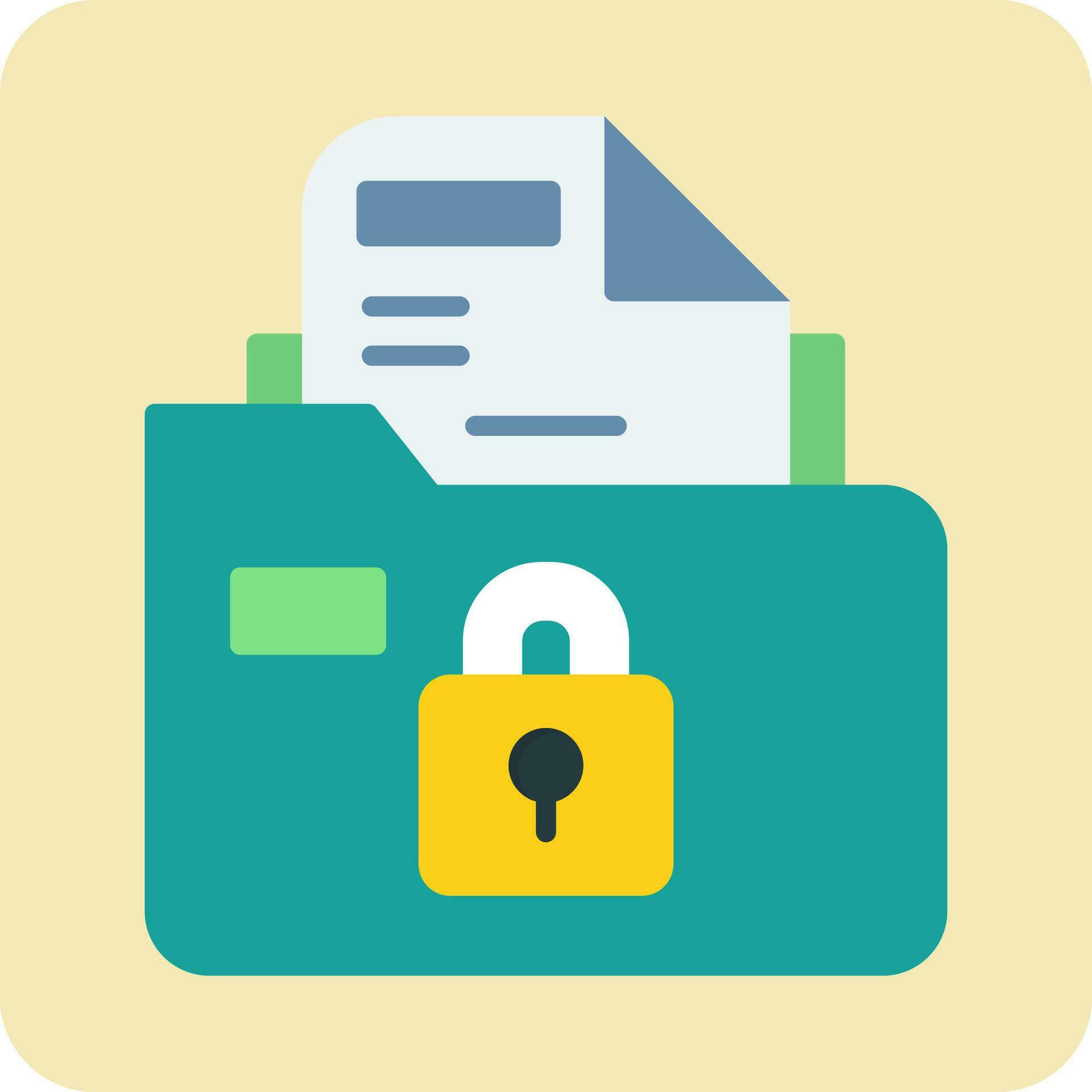 Secure Folder Vector Icon 32710800 Vector Art at Vecteezy