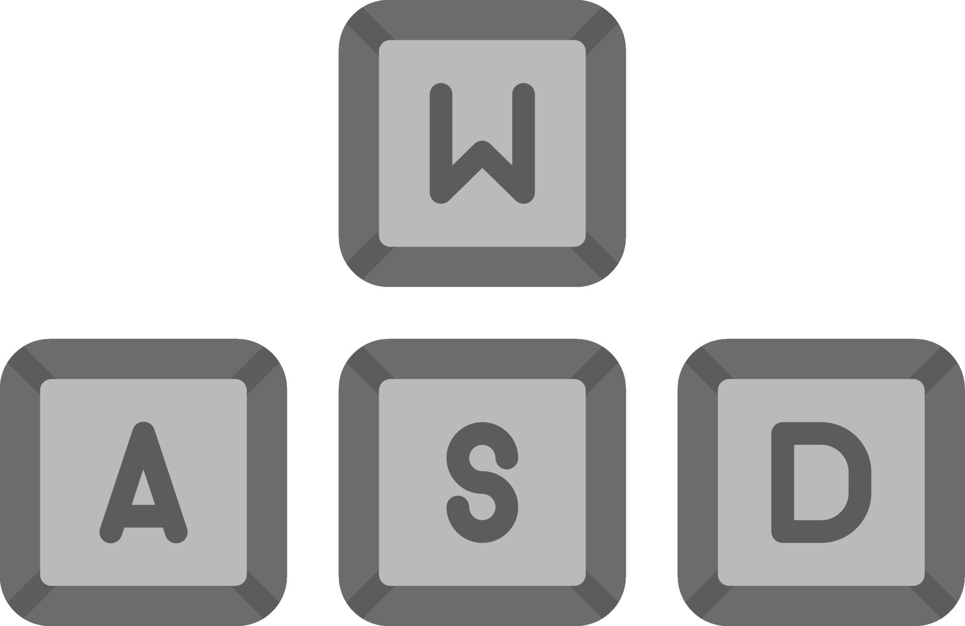 Keyboard Button Vector Icon 32713932 Vector Art at Vecteezy