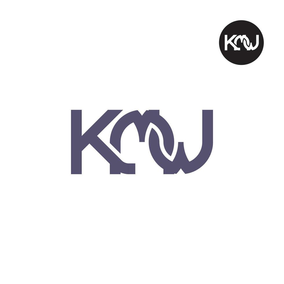 Letter KMW Monogram Logo Design 32729115 Vector Art at Vecteezy