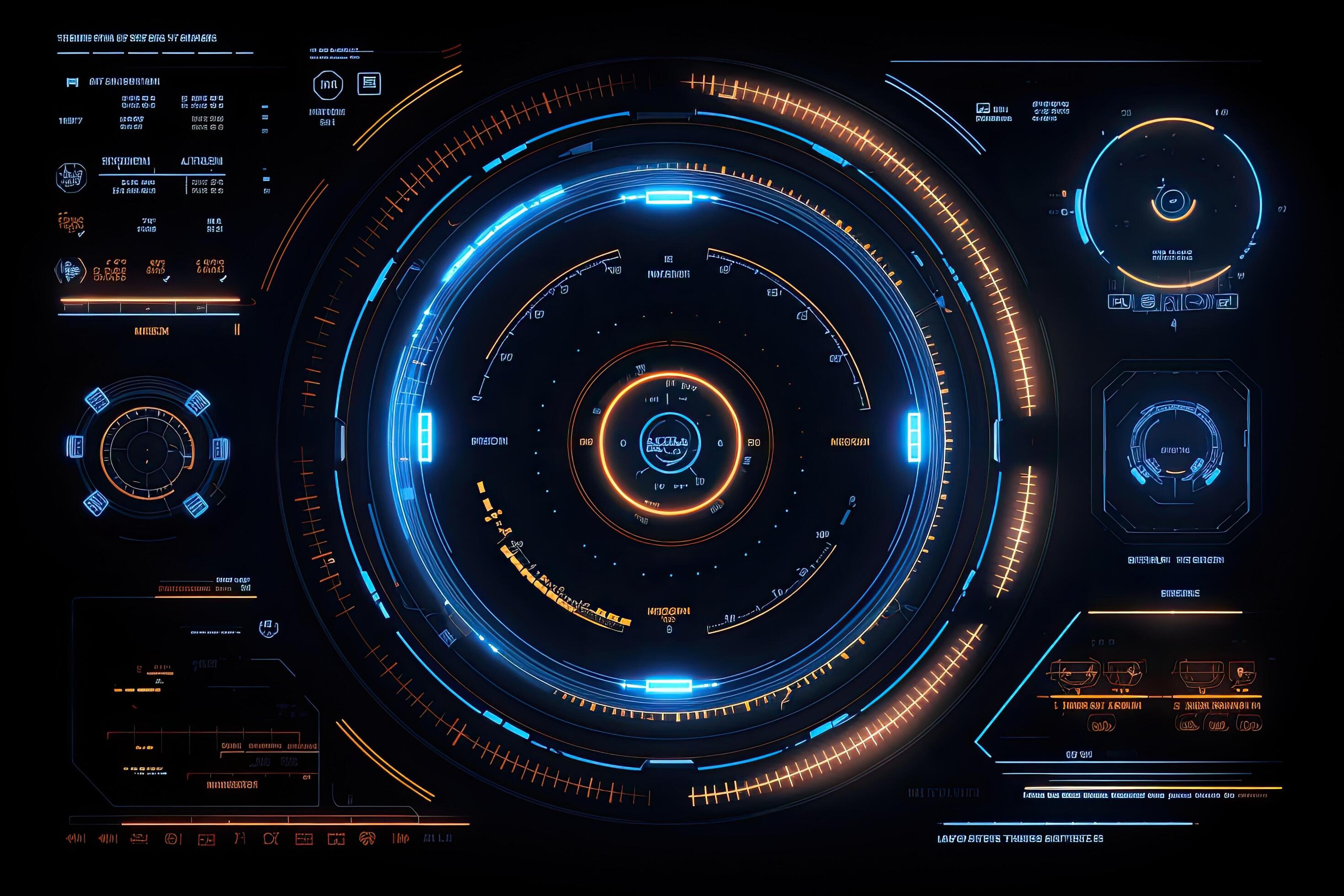 Abstract future, concept vector futuristic blue virtual graphic touch user interface HUD. For ...