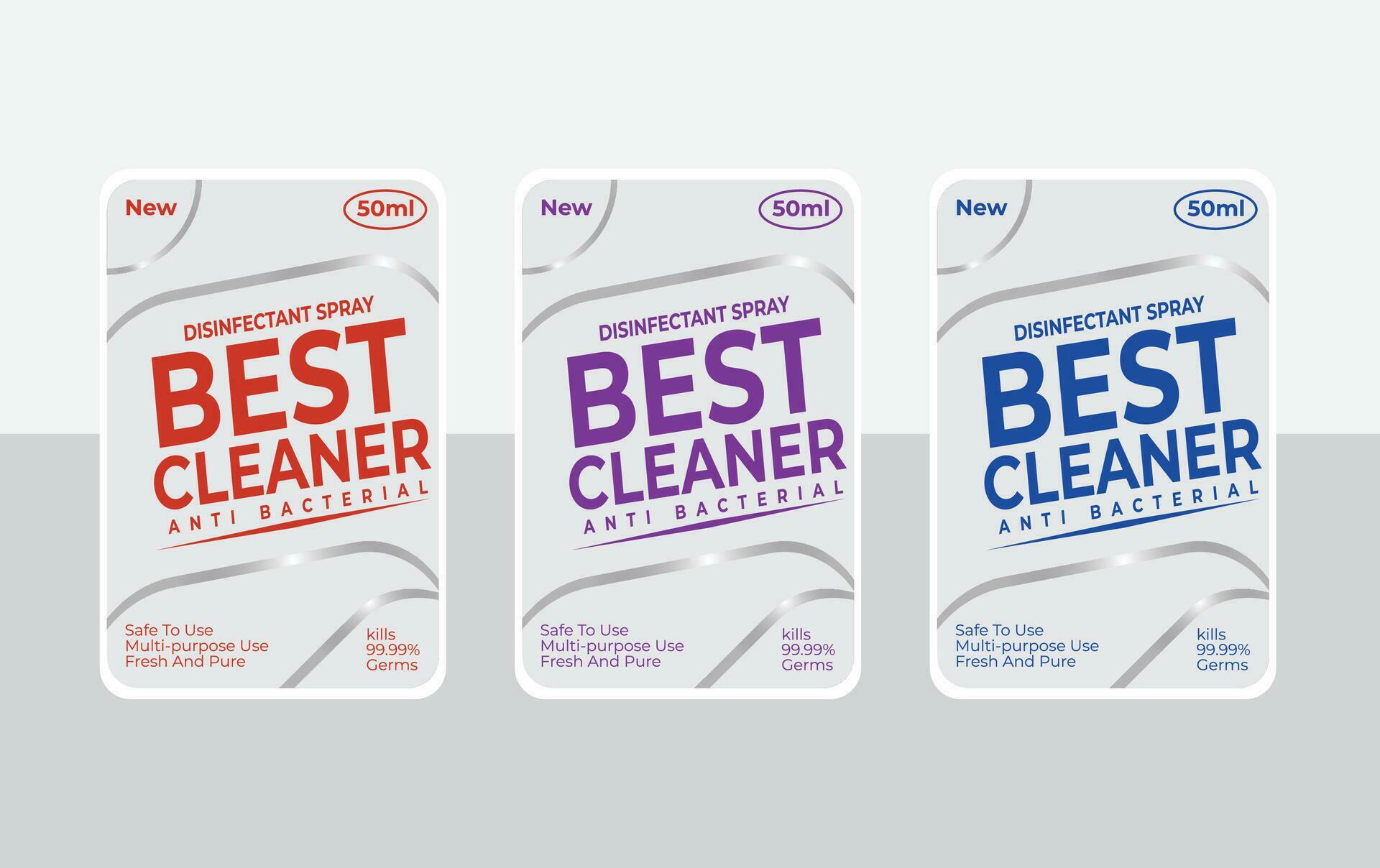 Virucidal and bactericidal cleaner labels Super cleaner and ...