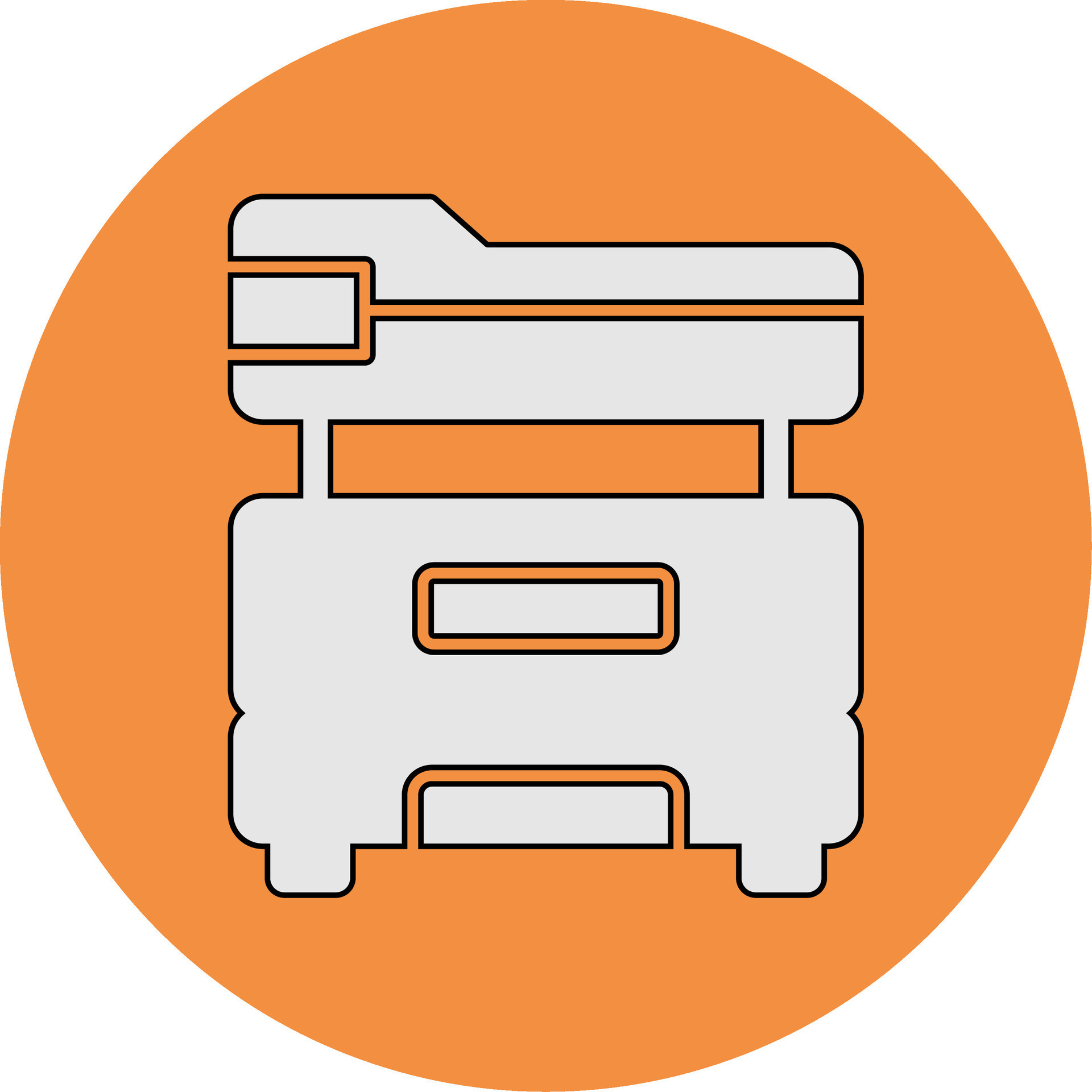 Multifunction Printer Vector Icon 32738918 Vector Art at Vecteezy
