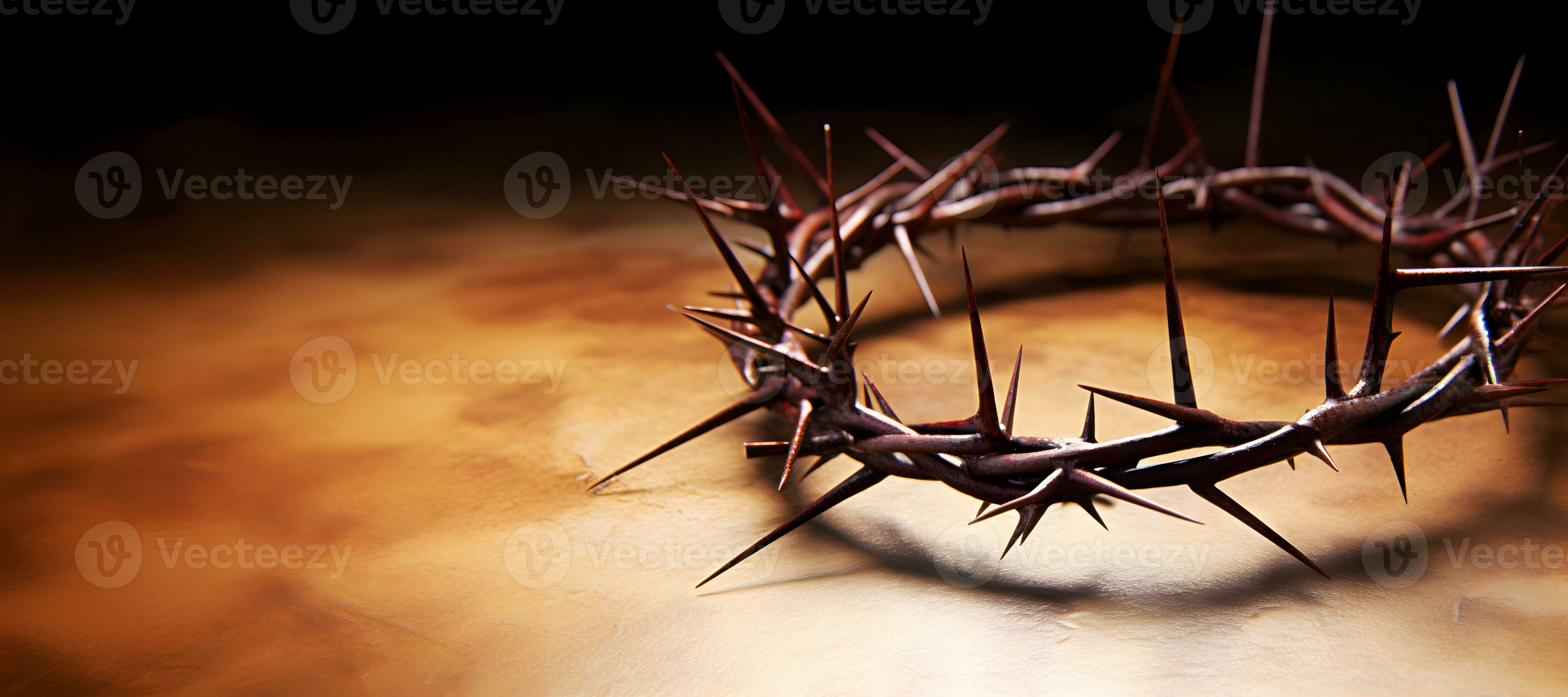 Crown of thorns of Jesus with copy space 32744643 Stock Photo at Vecteezy