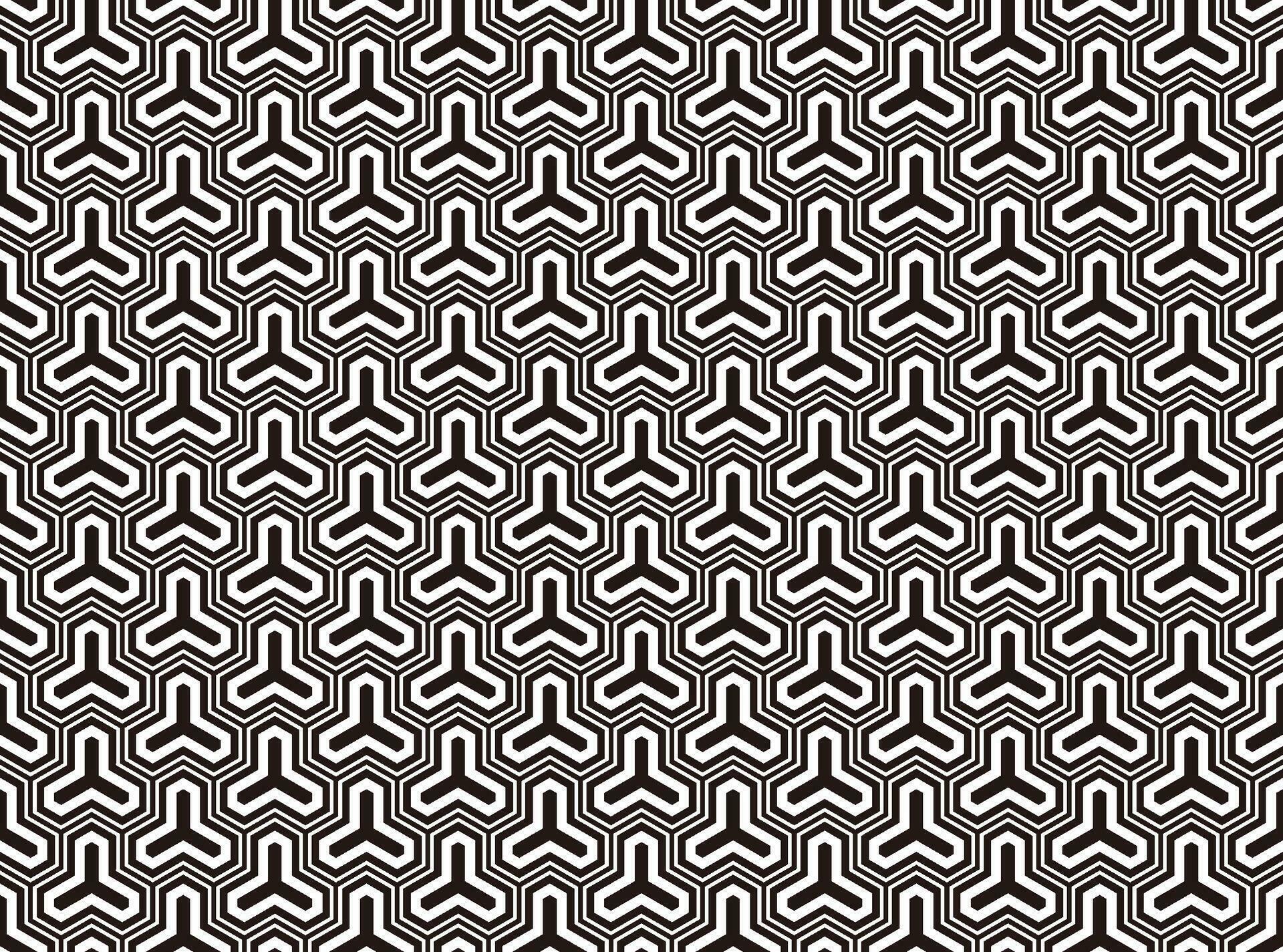 Vector Japanese Seamless Monochrome Vintage Pattern Horizontally And Vertically Repeatable