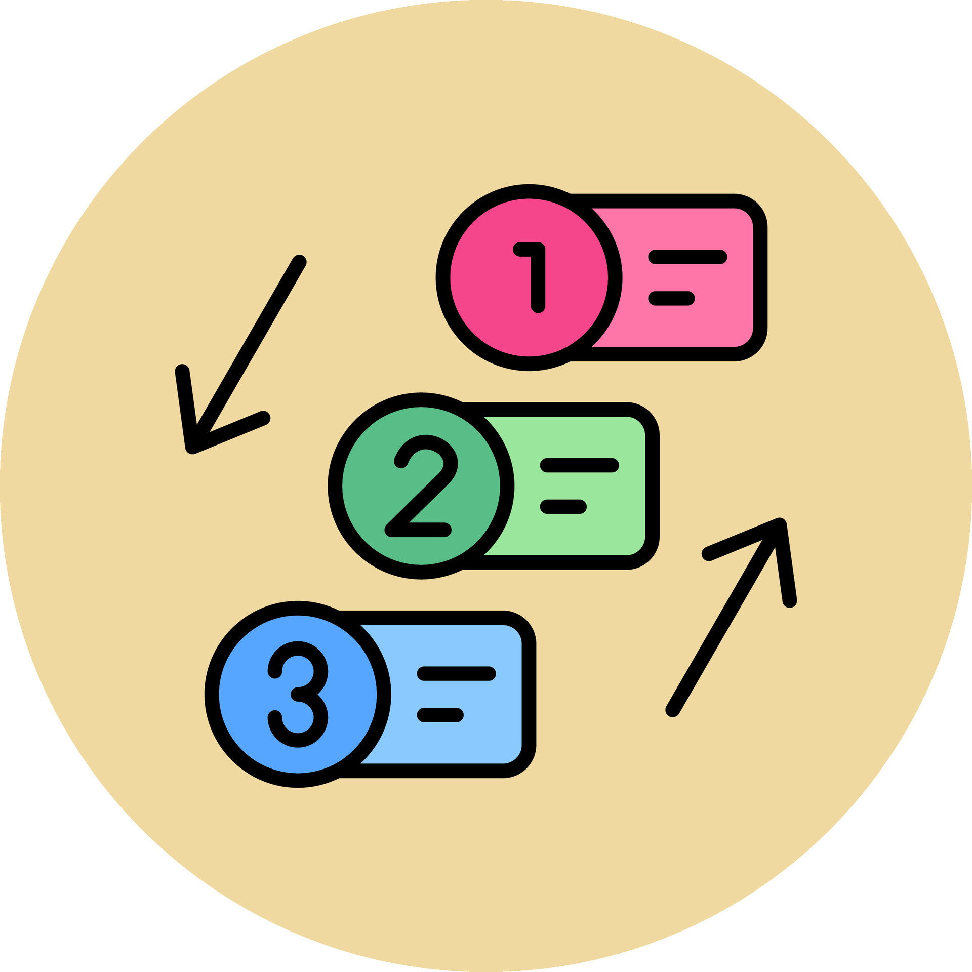 Ordered Vector Icon 32749878 Vector Art at Vecteezy