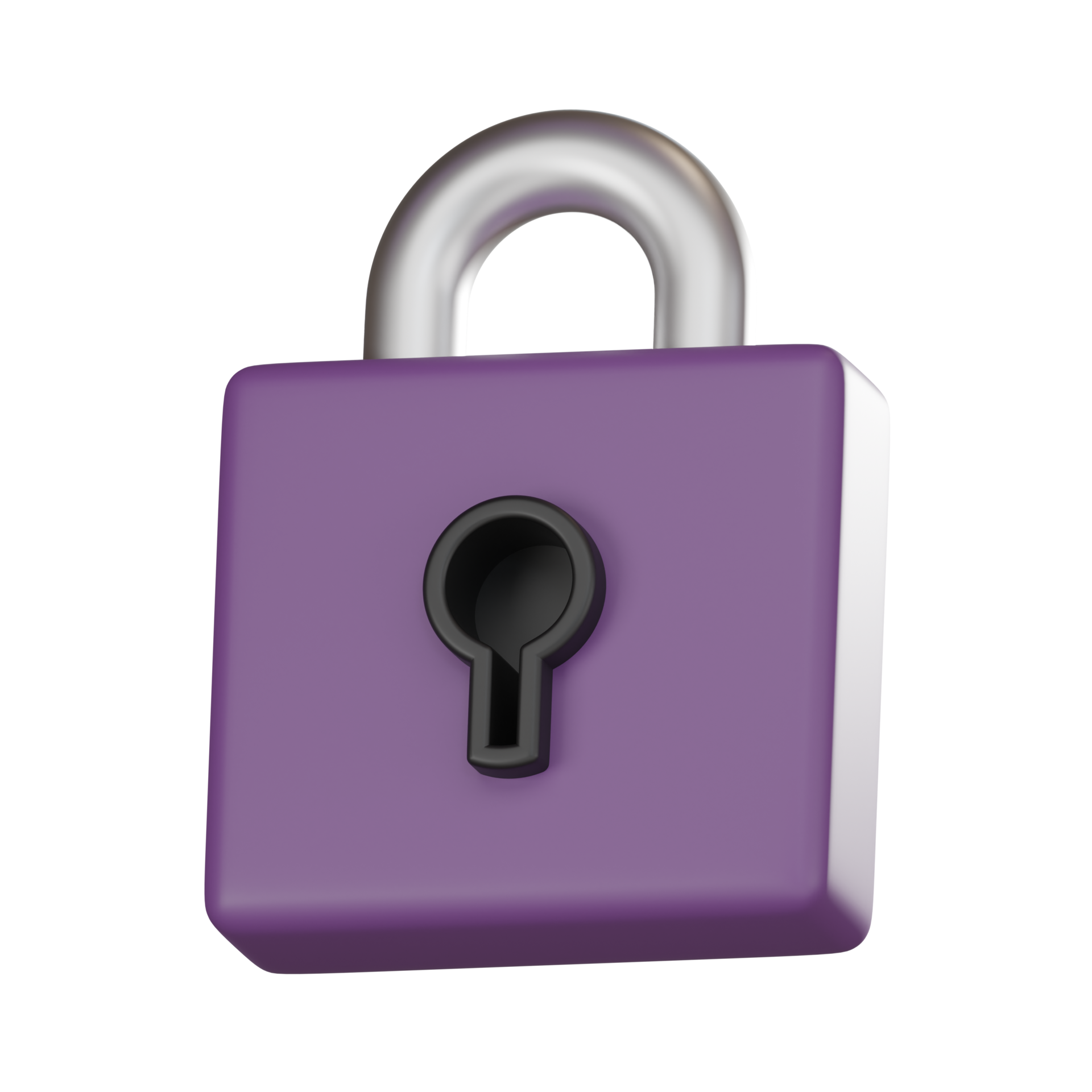 Digital Cybersecurity Lock Secure 3d Render 32752273 Png