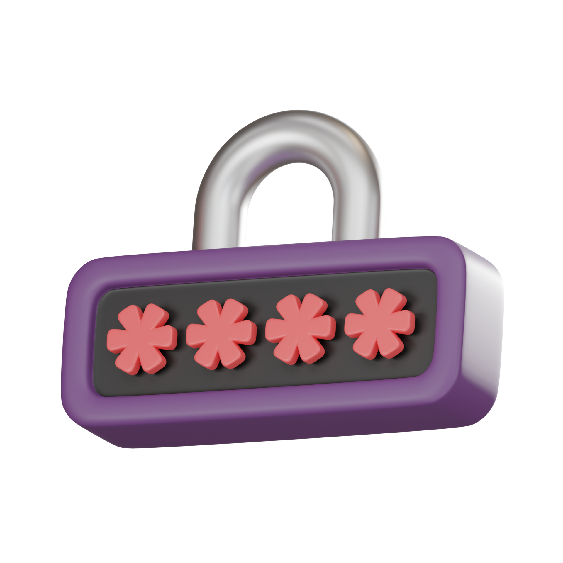 Digital Cybersecurity Concept With Password Protection 3d Render 32752292 Png