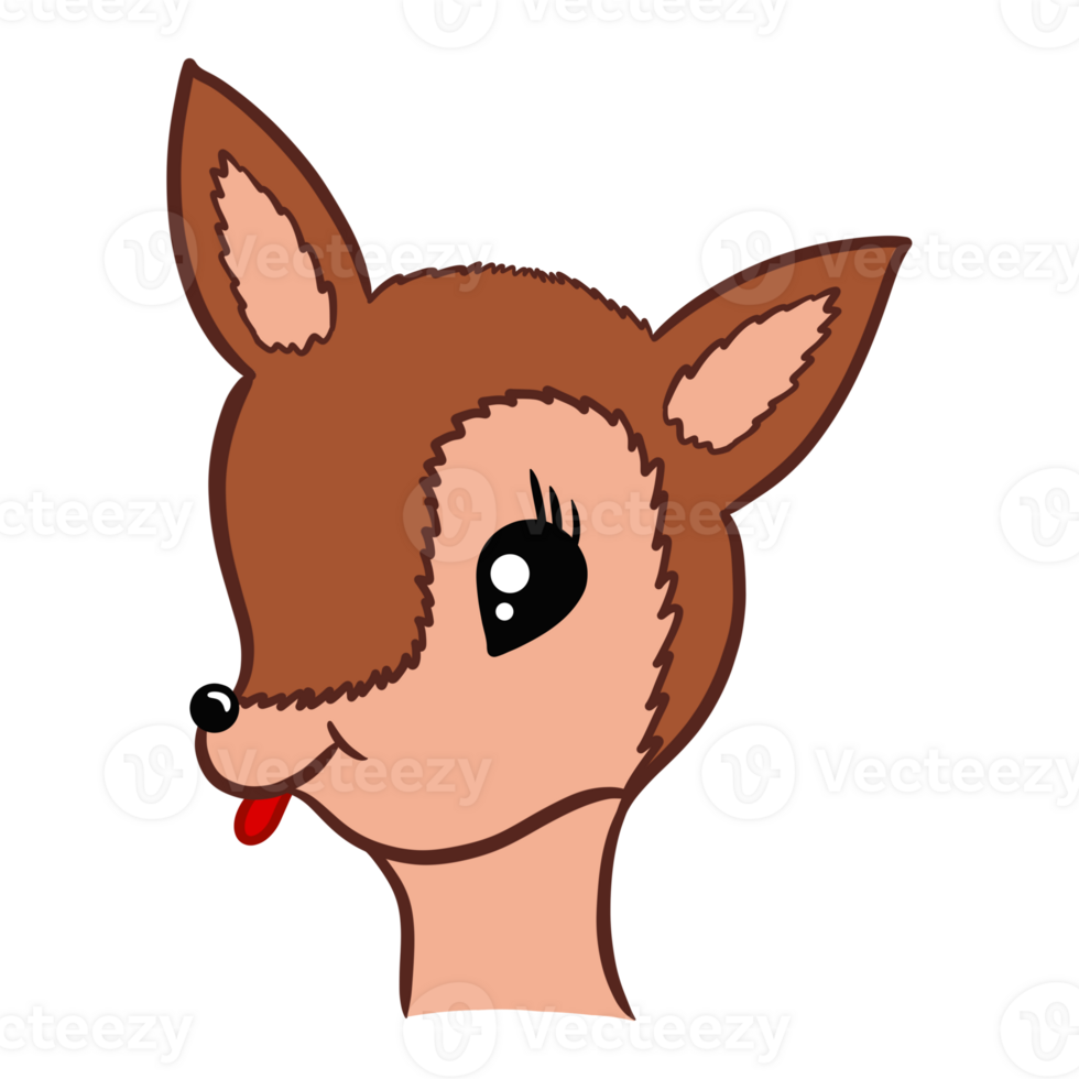 Cute Reindeer Cartoon 32752854 Png
