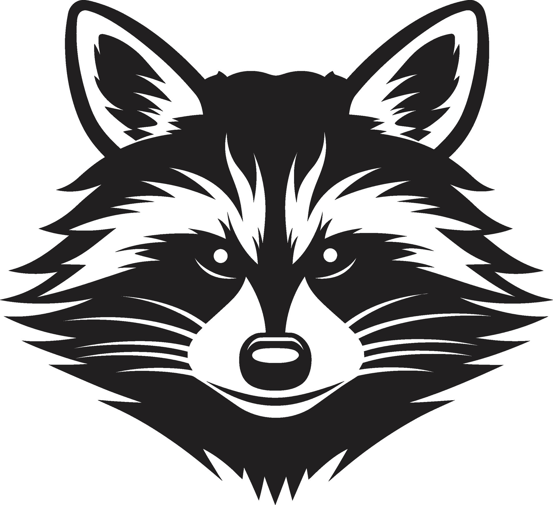 Abstract Black Masked Bandit Seal Premium Raccoon Monochrome Badge ... Abstract Black Masked Bandit Seal Premium Raccoon Monochrome Badge ...