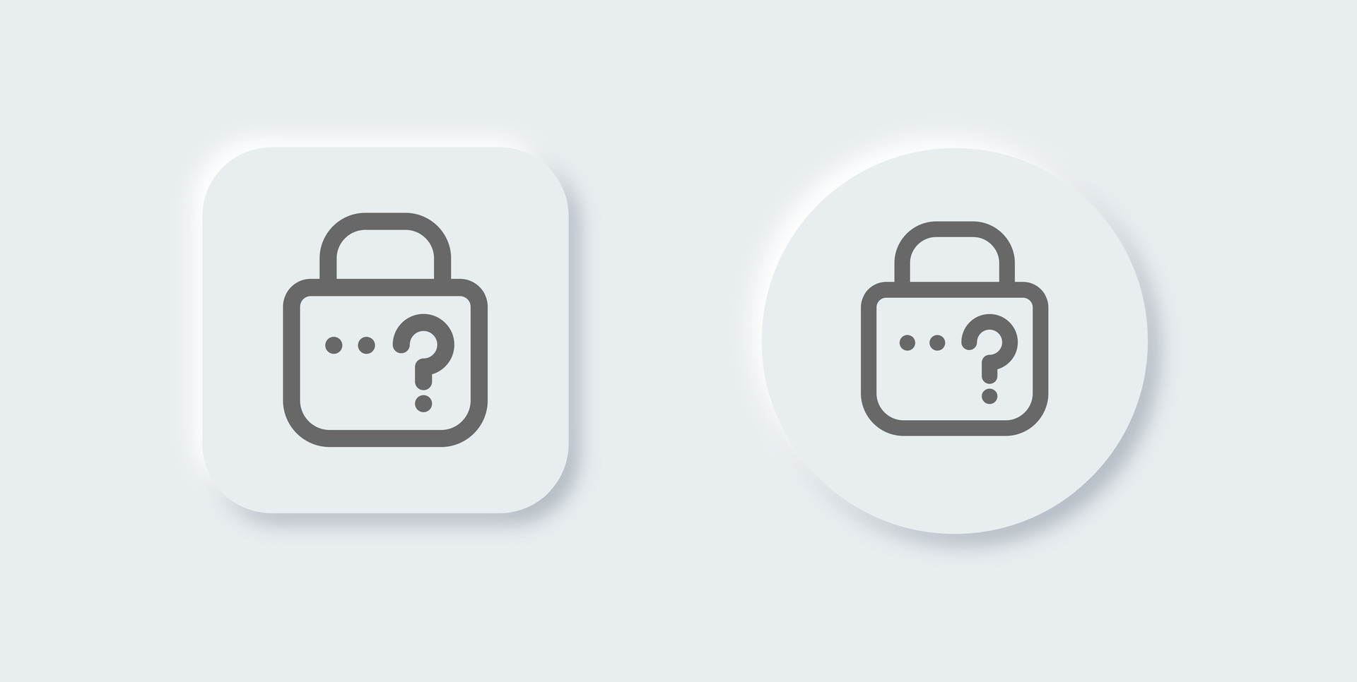 Forget Line Icon In Neomorphic Design Style Password Signs Vector