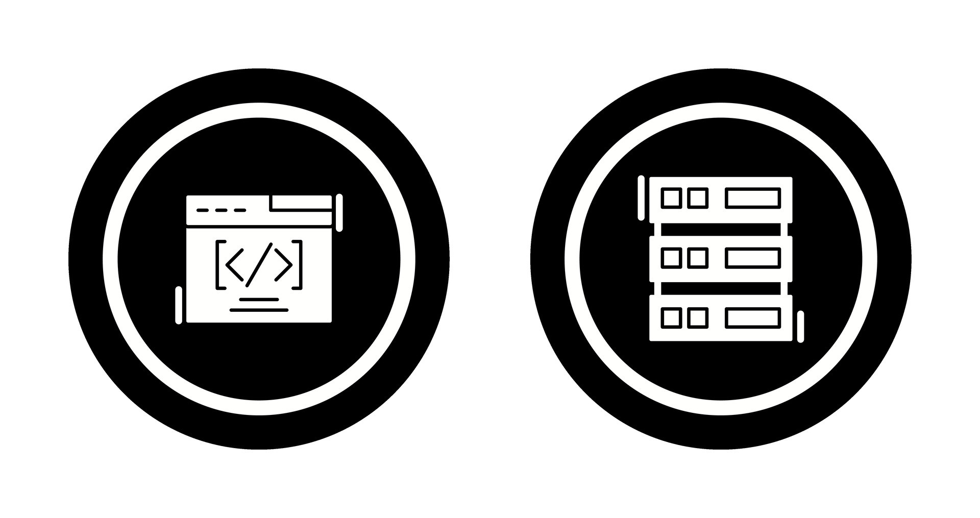 Web Coding ND Server Icon 32758502 Vector Art at Vecteezy