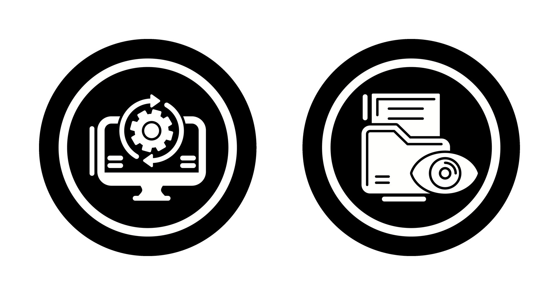 Synchronization And Data Visualization Icon 32759429 Vector Art At Vecteezy