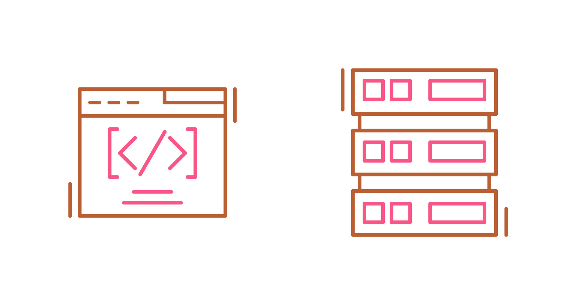 Web Coding ND Server Icon 32759681 Vector Art at Vecteezy