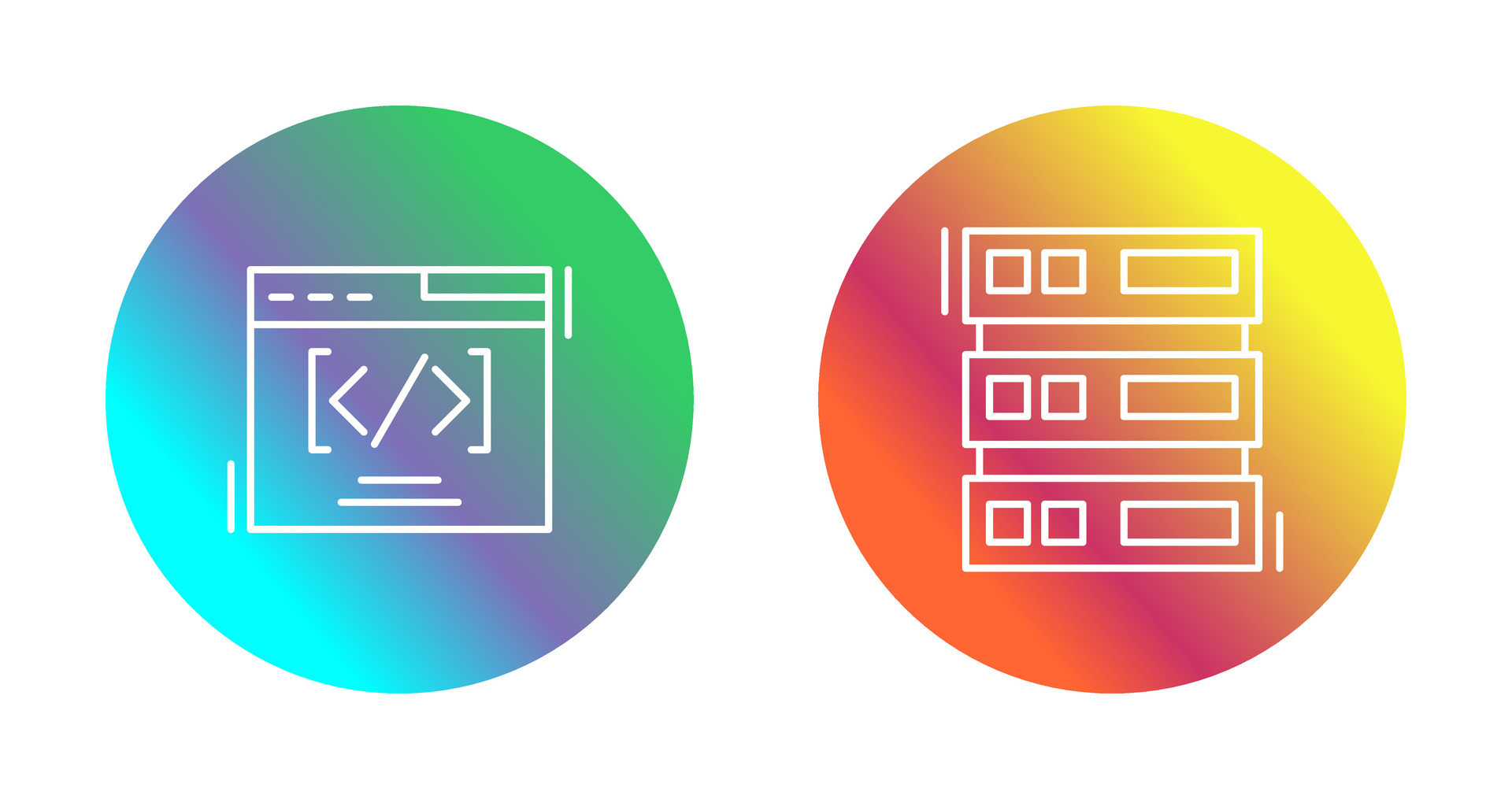 Web Coding ND Server Icon 32761416 Vector Art at Vecteezy