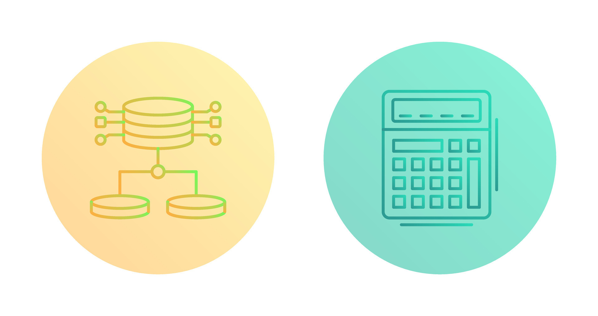 Structured Data and Calculator Icon 32762311 Vector Art at Vecteezy