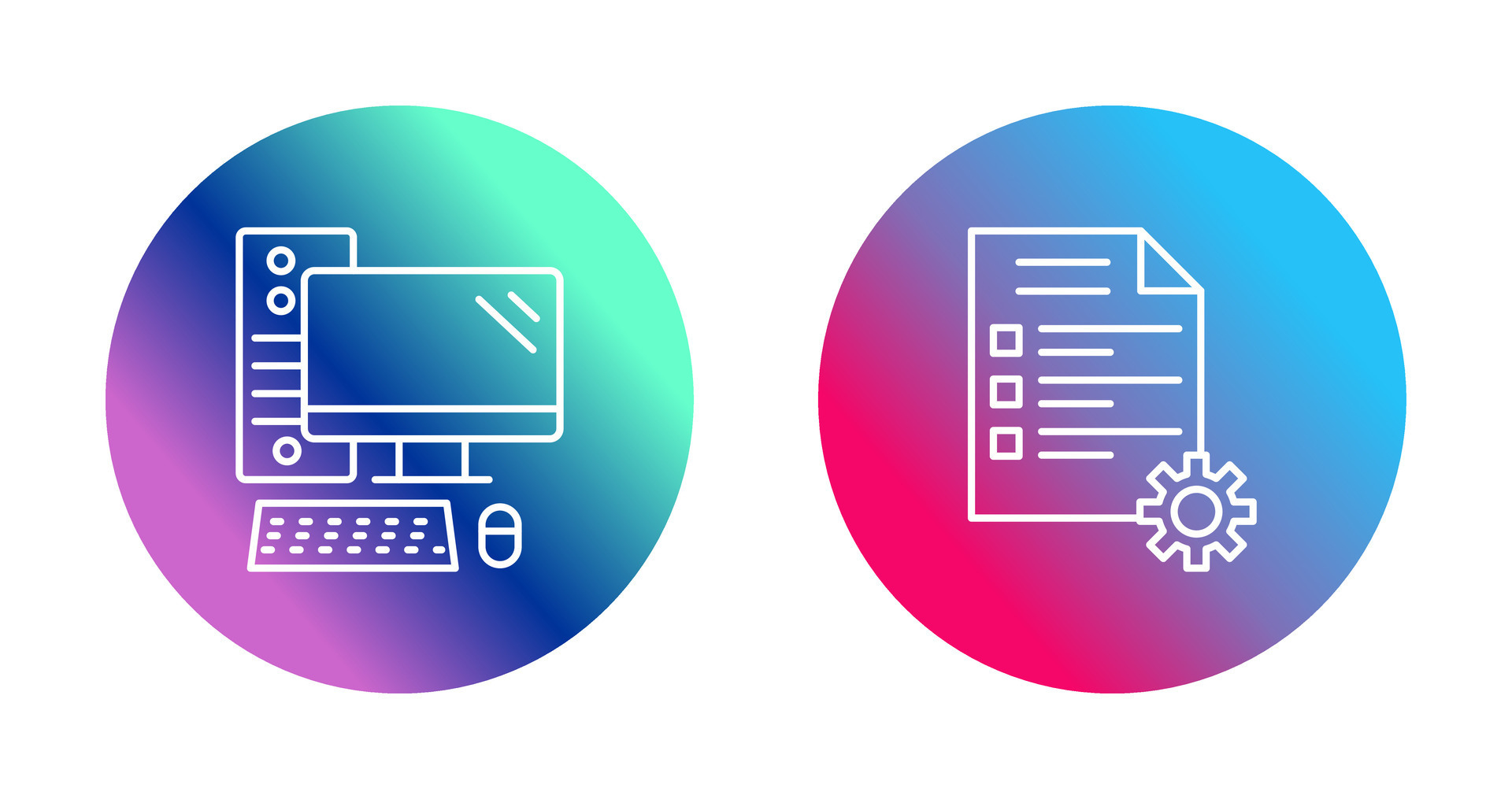 Computer and Test Icon 32763222 Vector Art at Vecteezy