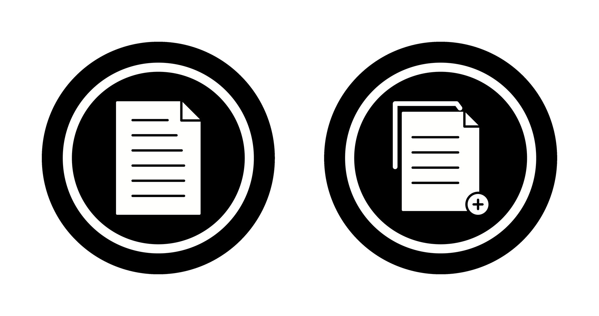 document and two files Icon 32770155 Vector Art at Vecteezy