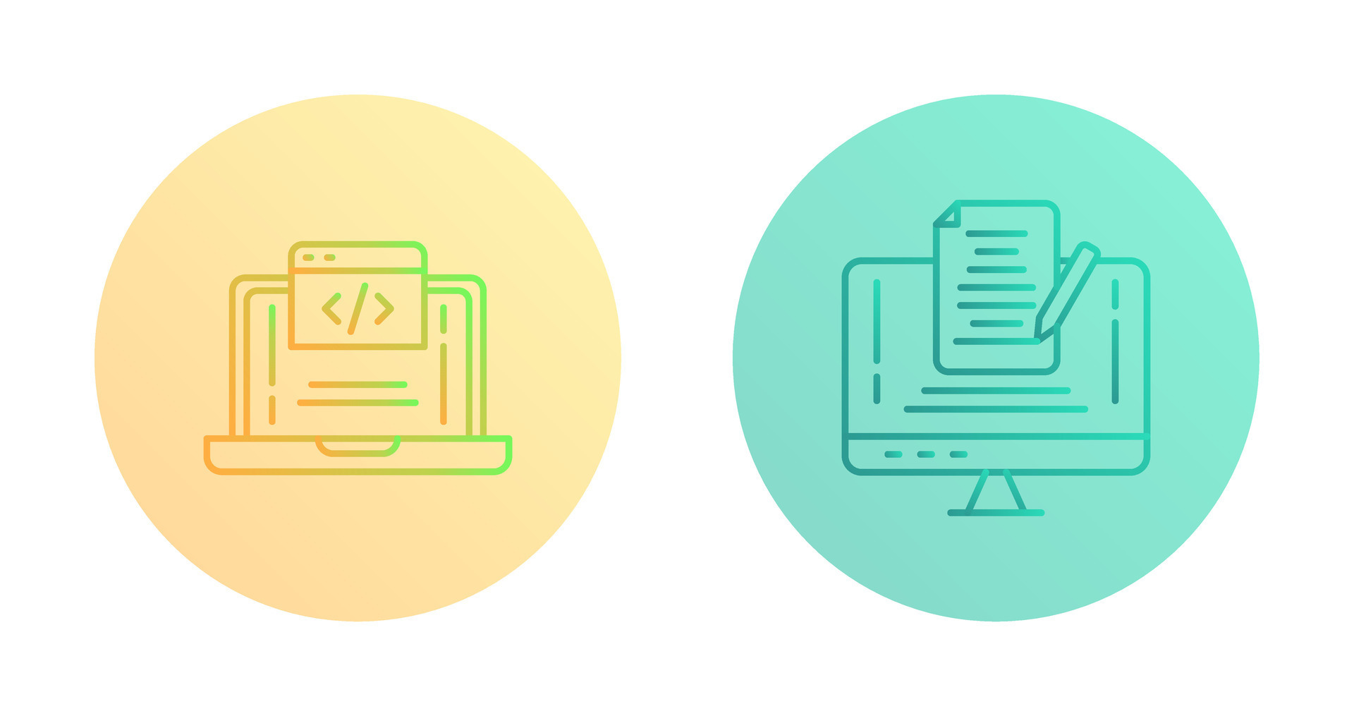 Coding and Note Icon 32770575 Vector Art at Vecteezy