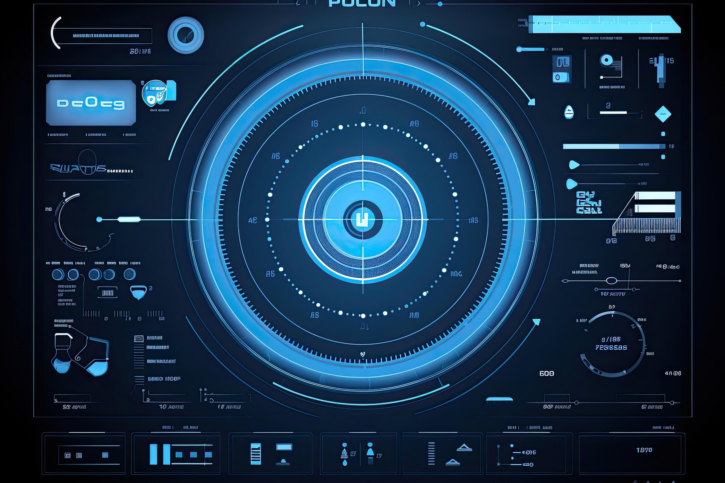 Futuristic Virtual Graphic Touch User Interface Hud For Web Site Mobile Applications