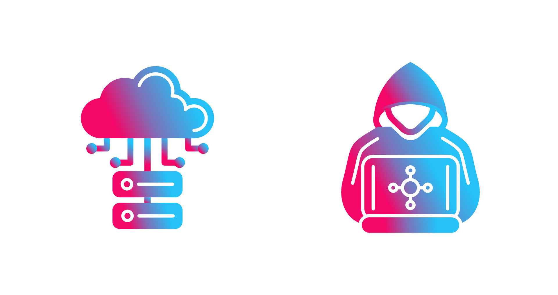 Cloud Database and Hacker Icon 32780375 Vector Art at Vecteezy