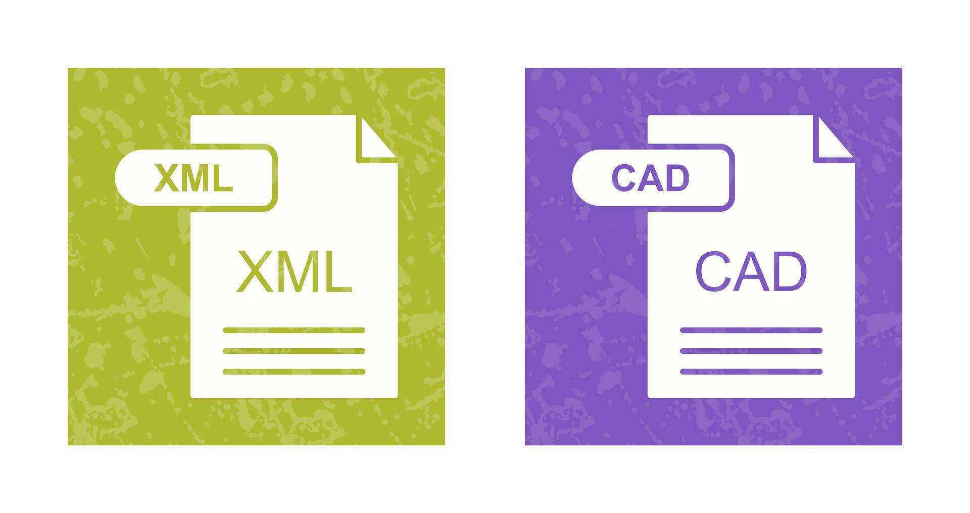 XML and CAD Icon 32781009 Vector Art at Vecteezy